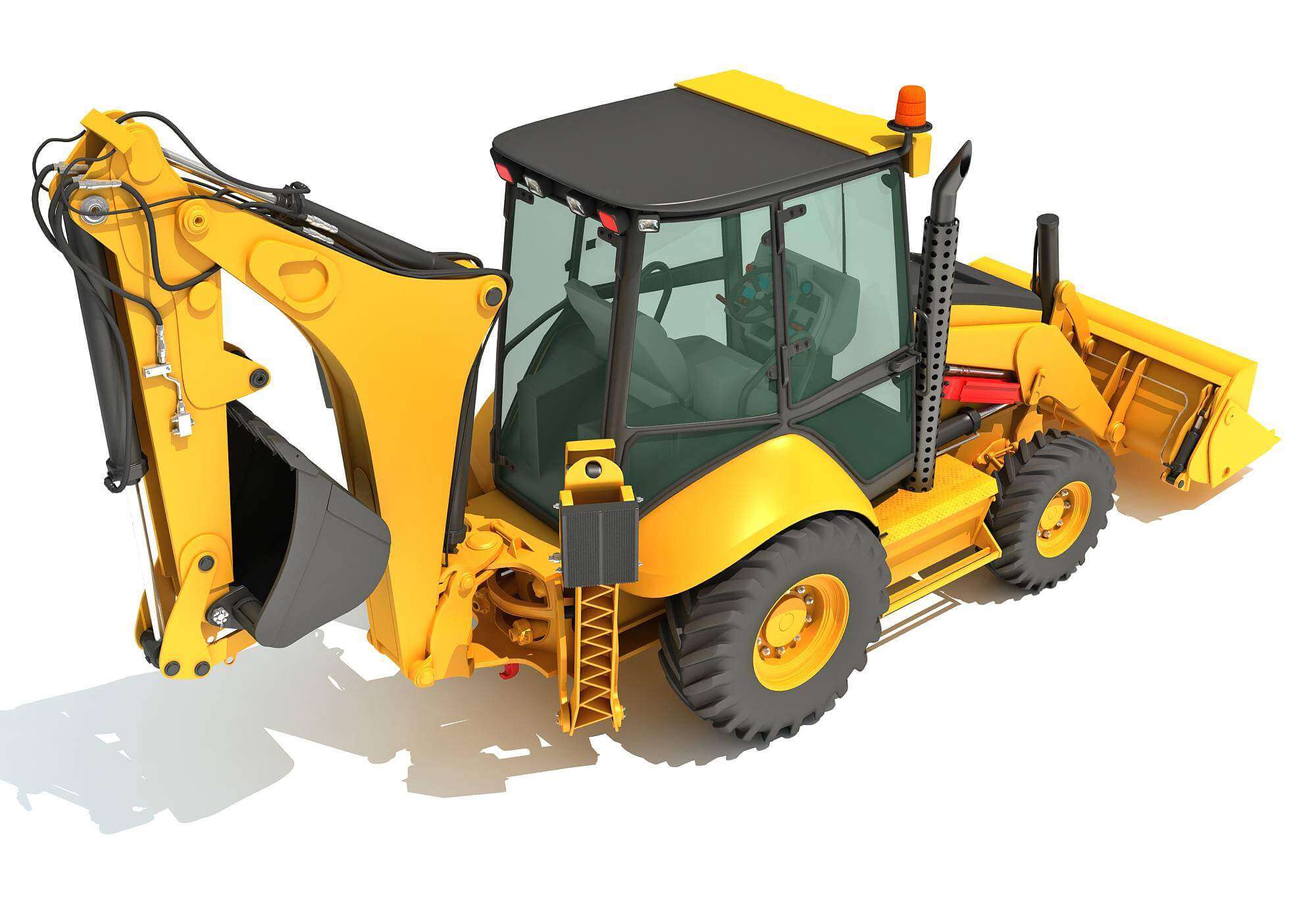 Backhoe Loader - 3D Model by 3D Horse