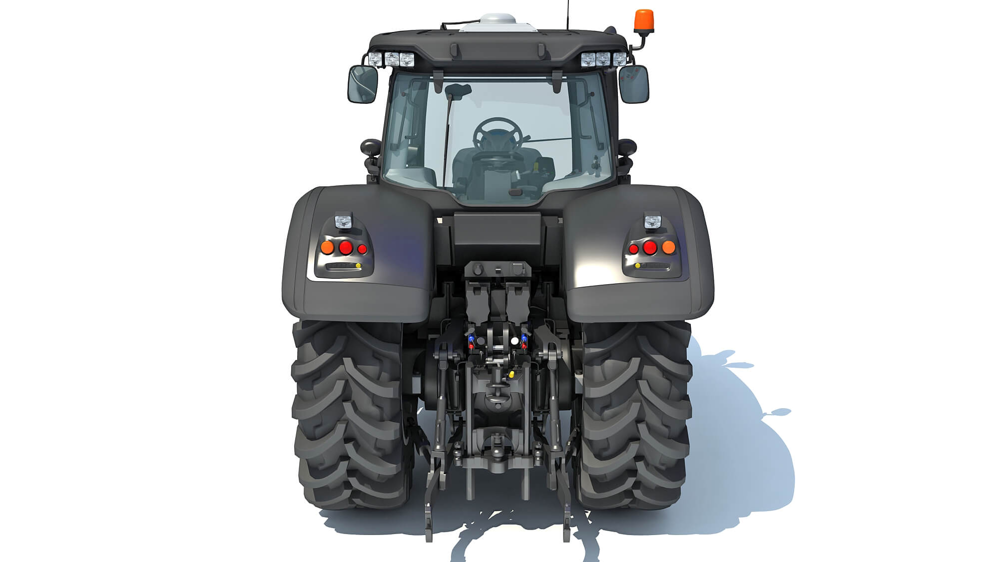 Black Tractor - 3D Model by 3D Horse