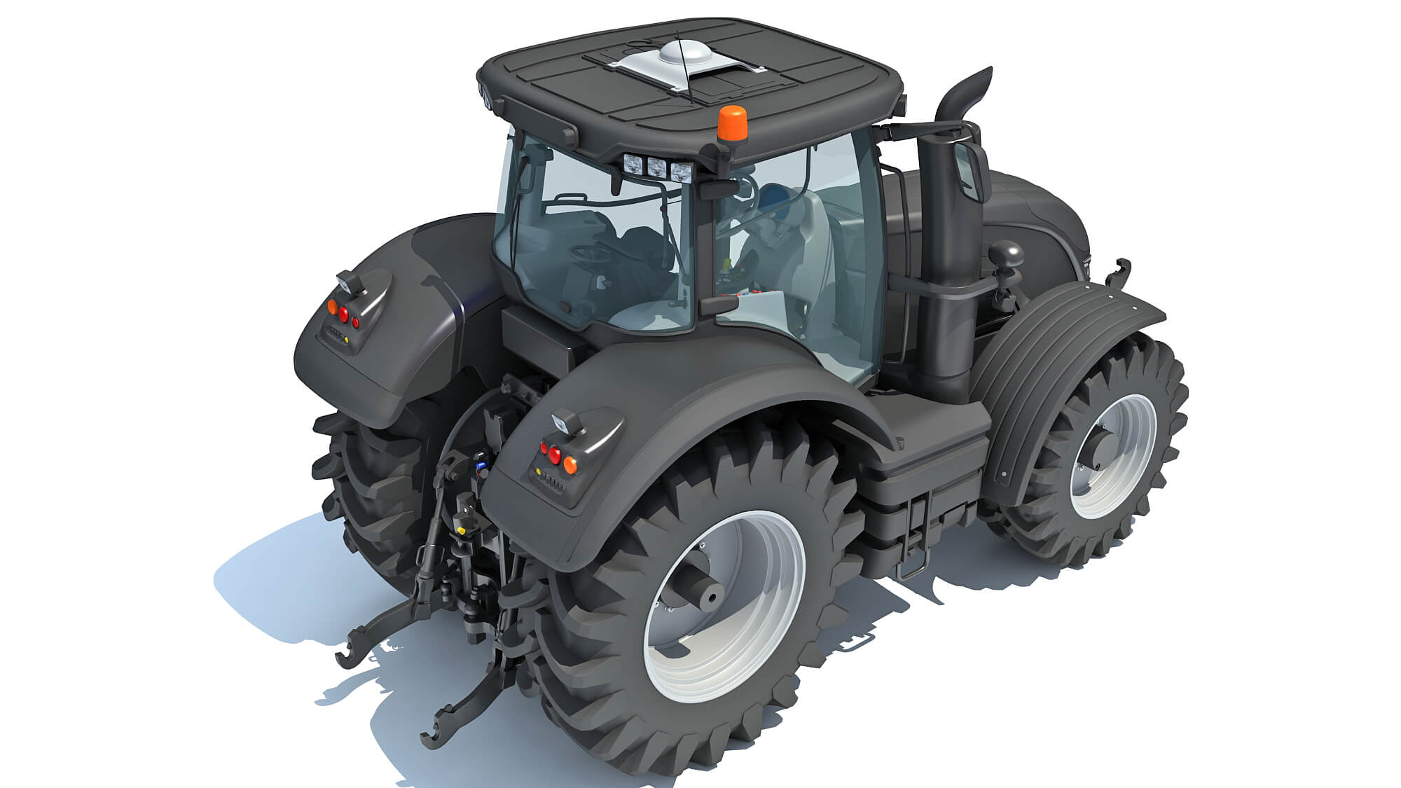 Black Tractor - 3D Model by 3D Horse