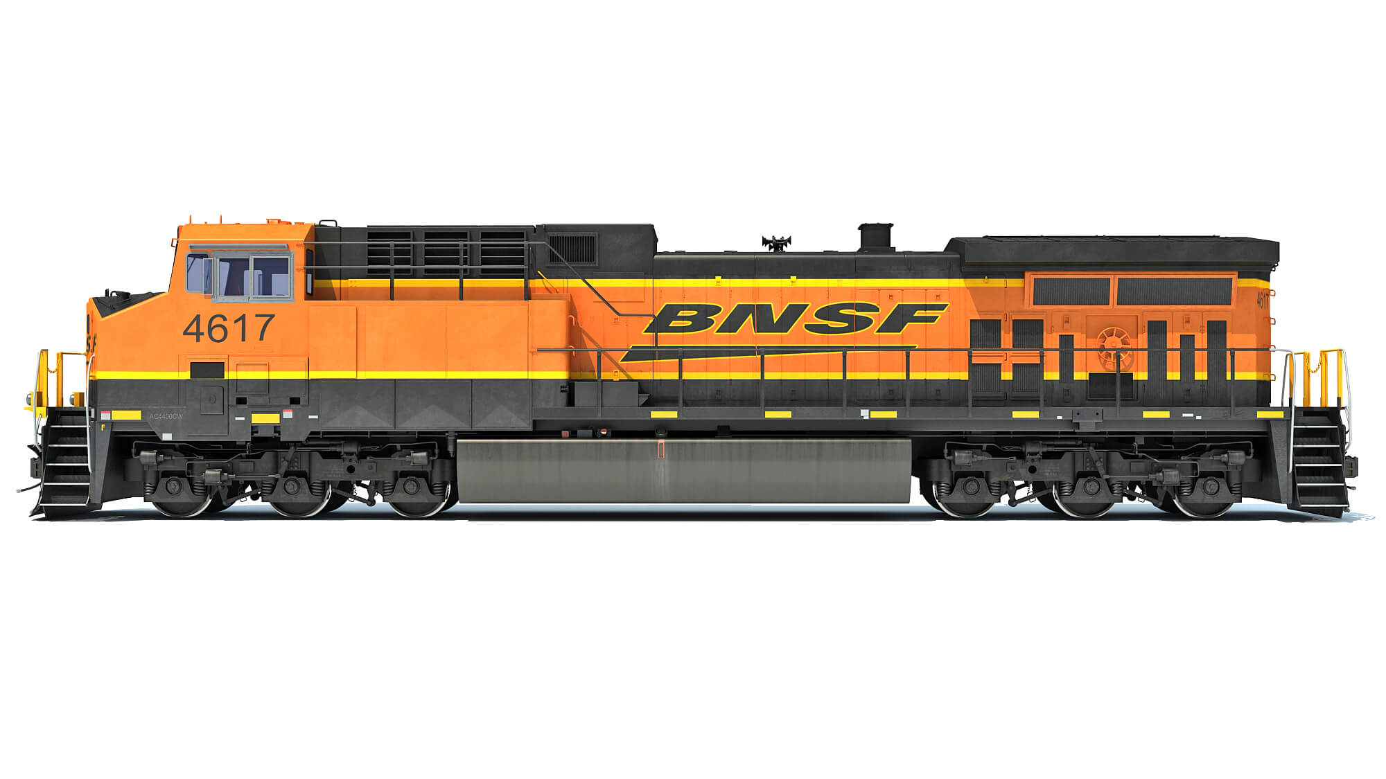 BNSF Diesel Locomotive AC4400CW - 3D Model by 3D Horse