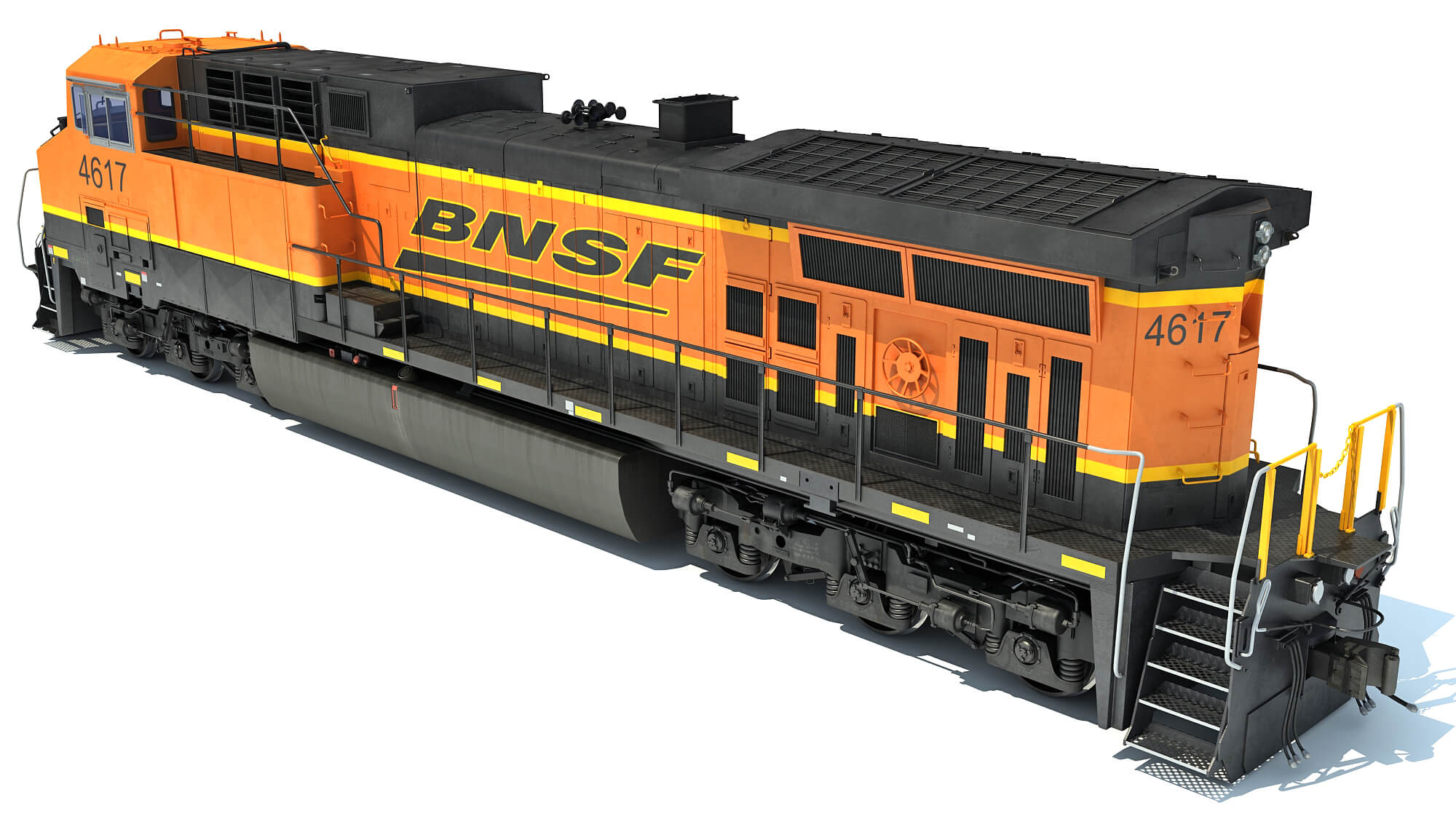 BNSF Diesel Locomotive AC4400CW - 3D Model by 3D Horse