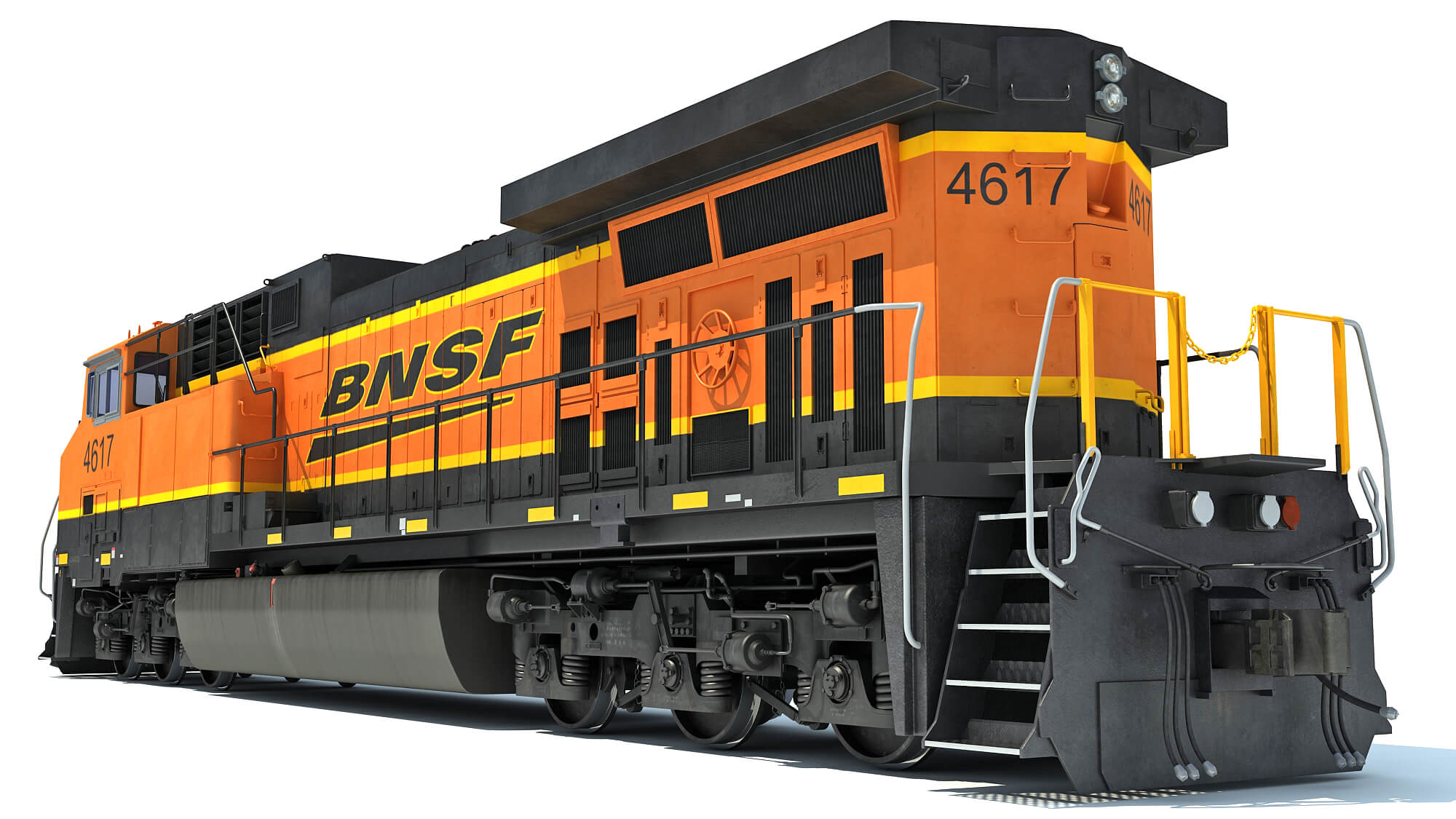 BNSF Diesel Locomotive AC4400CW - 3D Model by 3D Horse