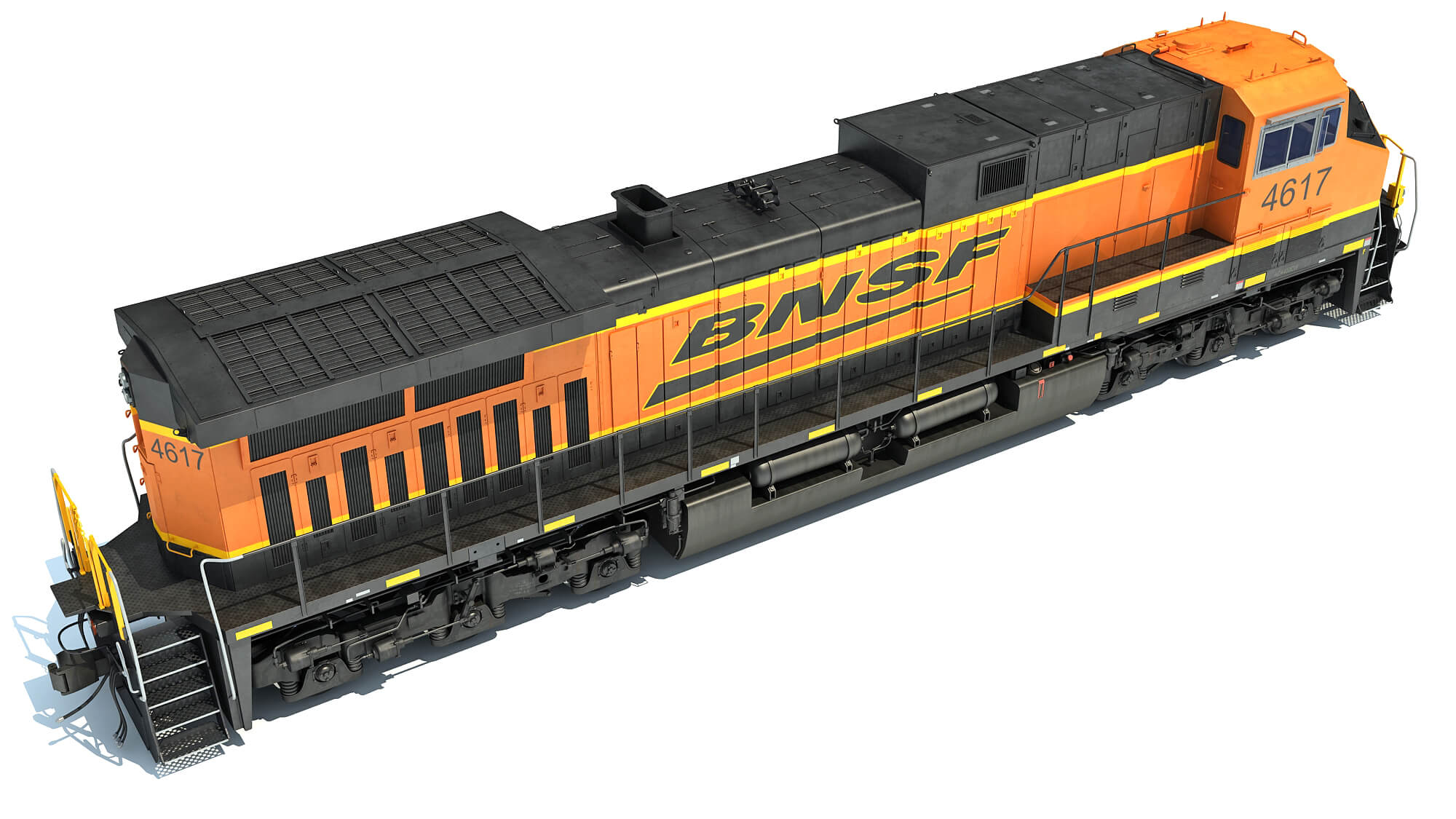 BNSF Diesel Locomotive AC4400CW - 3D Model by 3D Horse