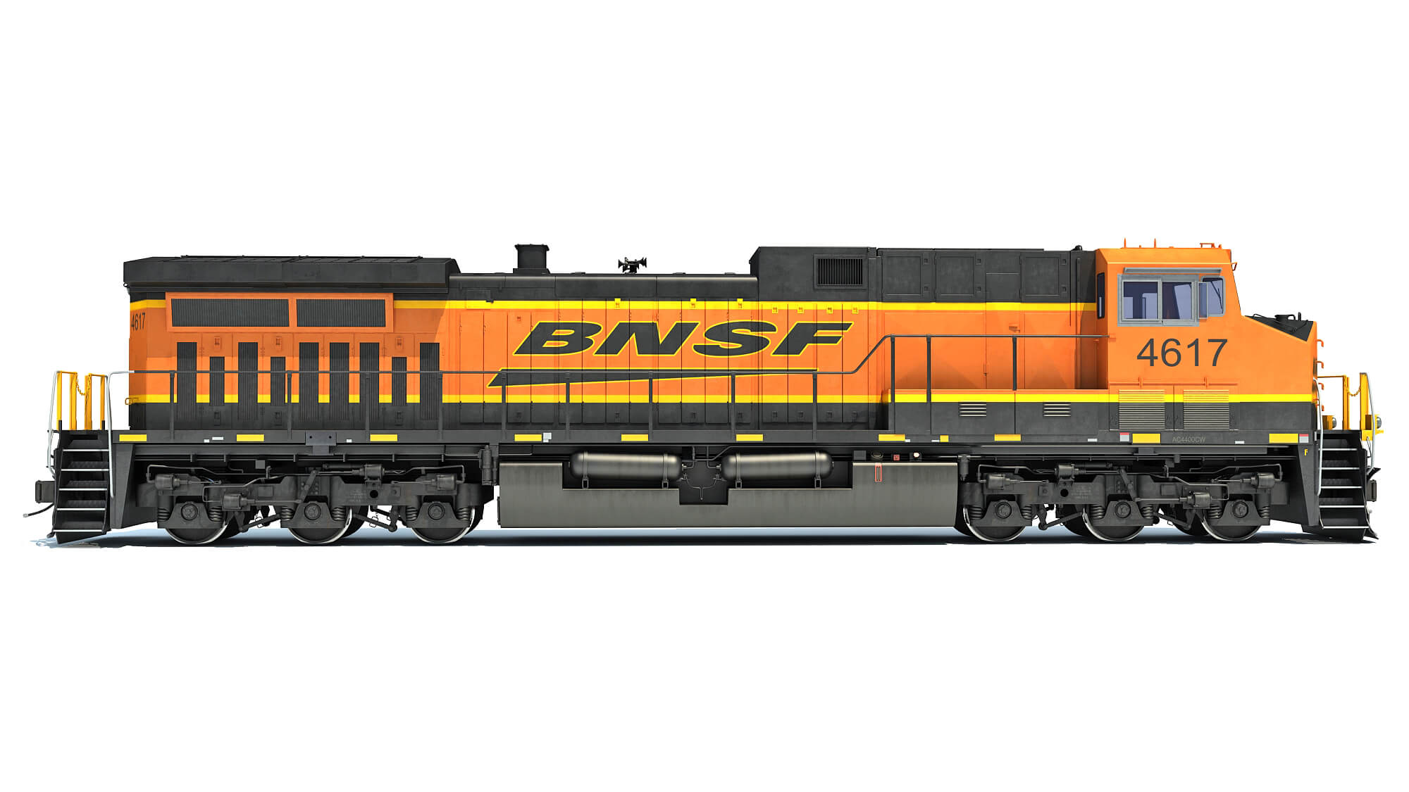 BNSF Diesel Locomotive AC4400CW - 3D Model by 3D Horse