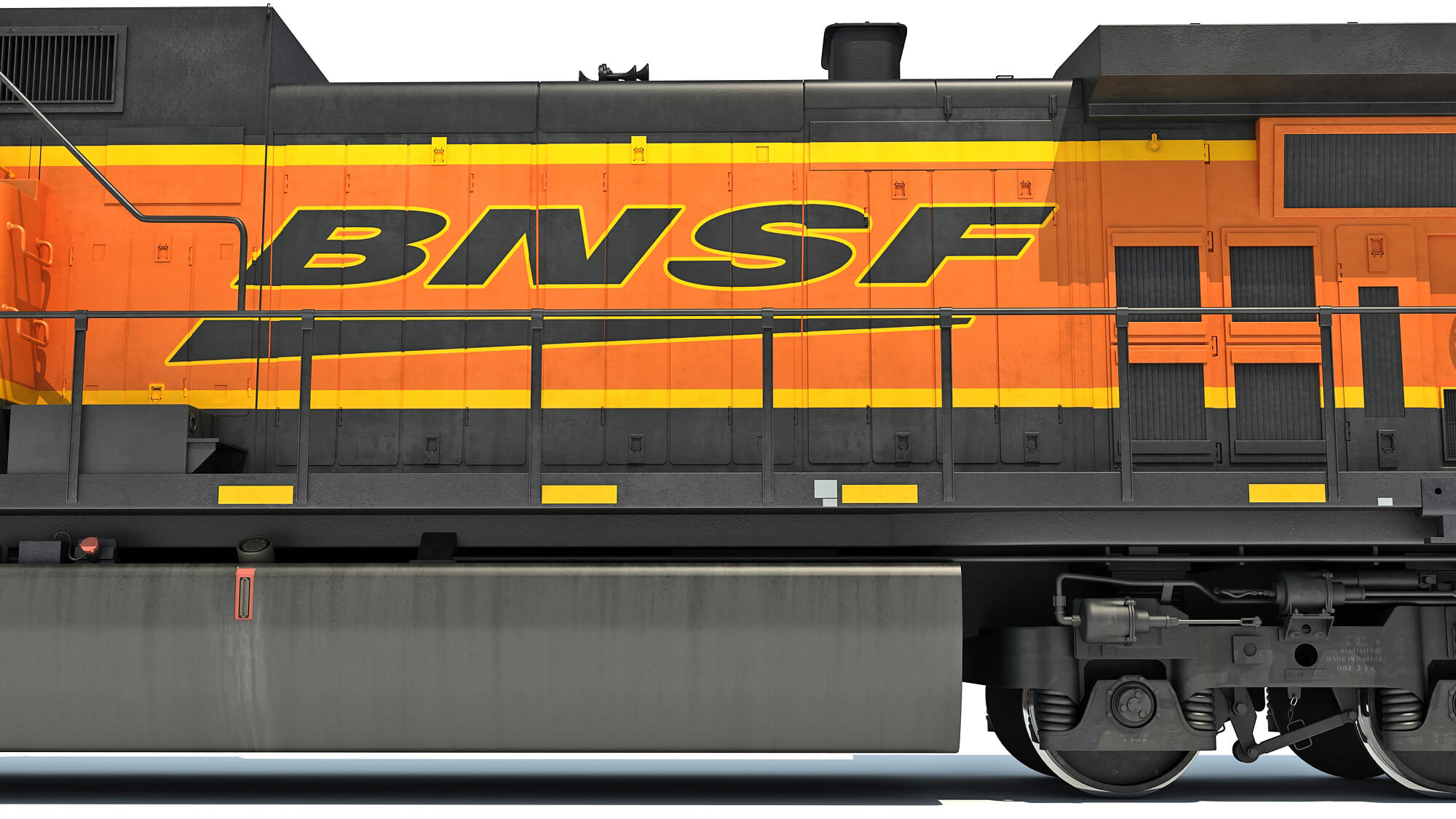 BNSF Diesel Locomotive AC4400CW - 3D Model by 3D Horse