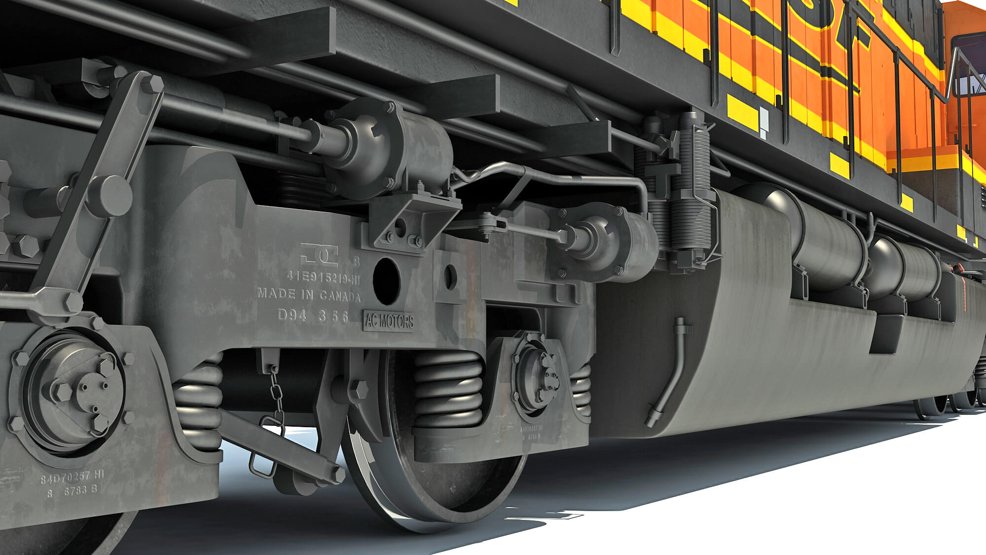 BNSF Diesel Locomotive AC4400CW - 3D Model by 3D Horse