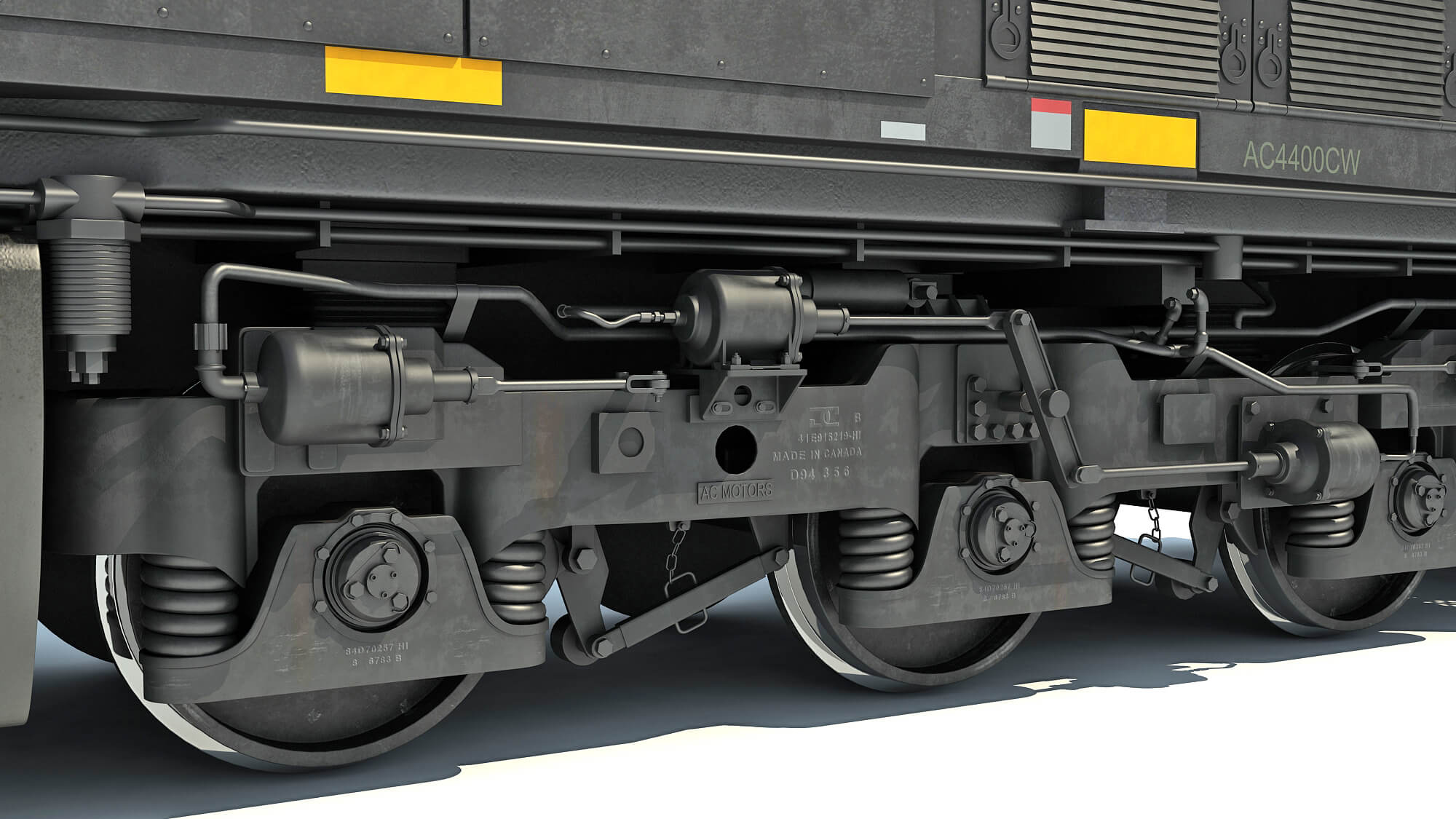 BNSF Diesel Locomotive AC4400CW - 3D Model by 3D Horse