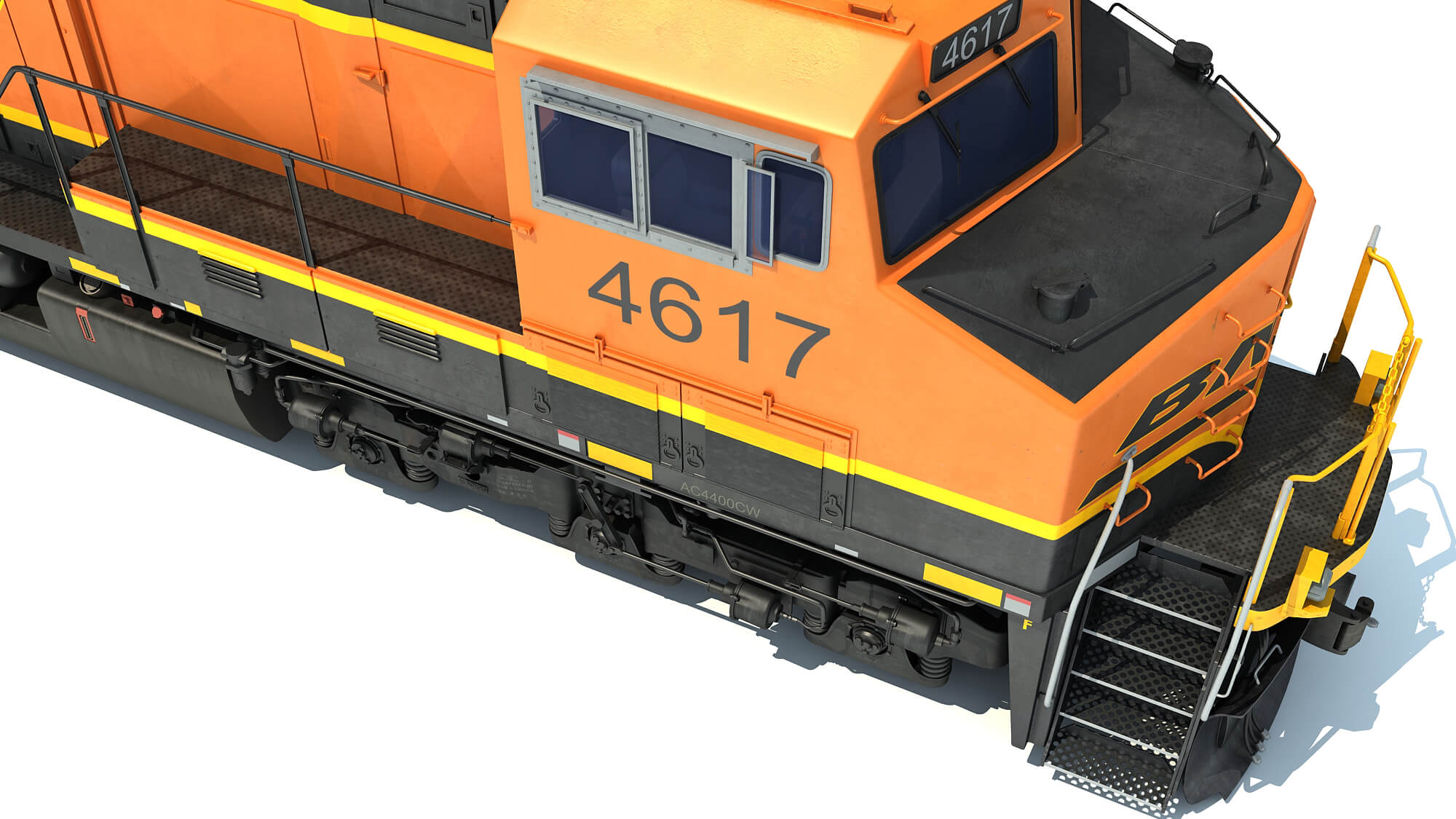 BNSF Diesel Locomotive AC4400CW - 3D Model by 3D Horse
