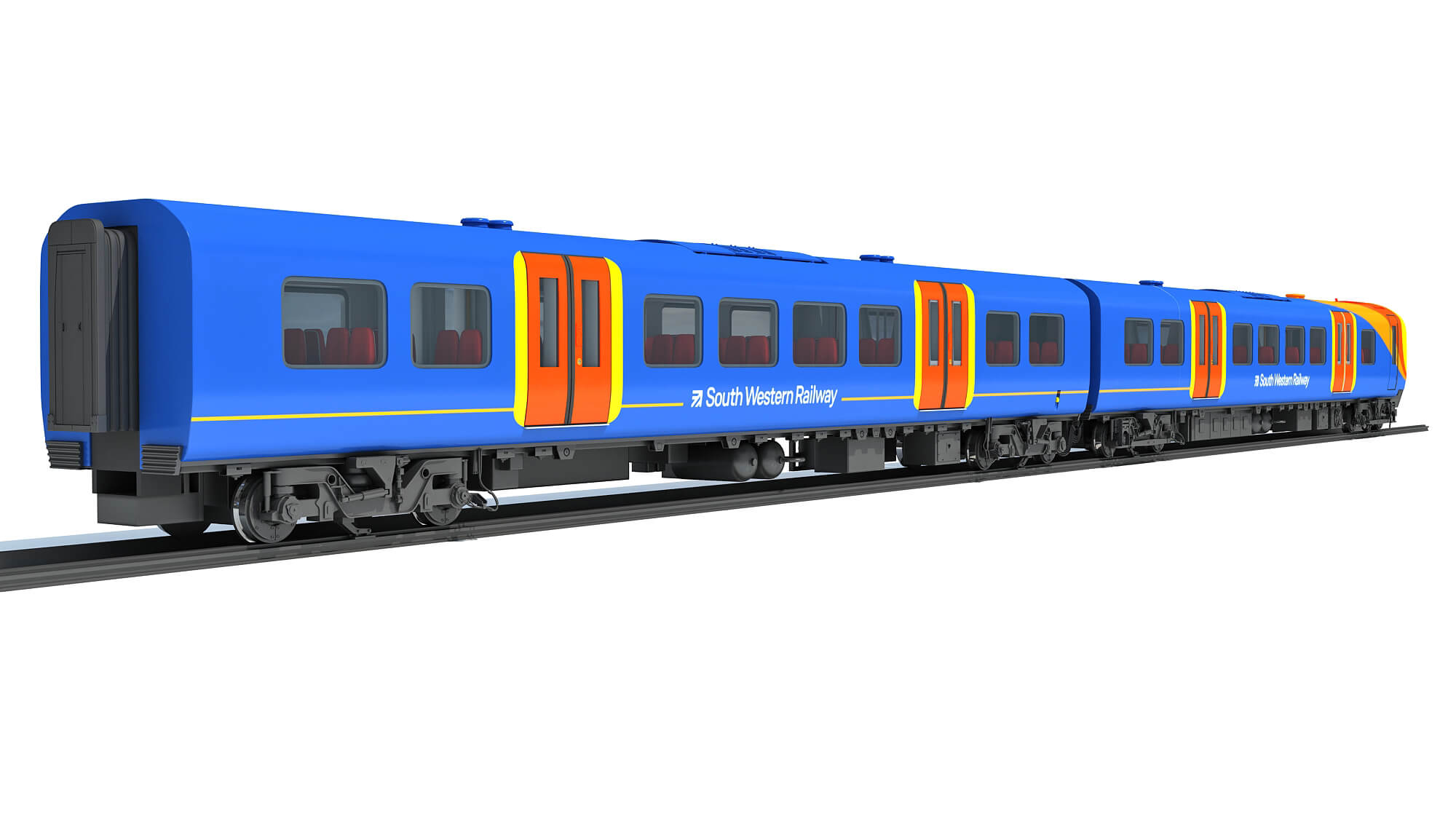 British Passenger Train - 3D Model by 3D Horse