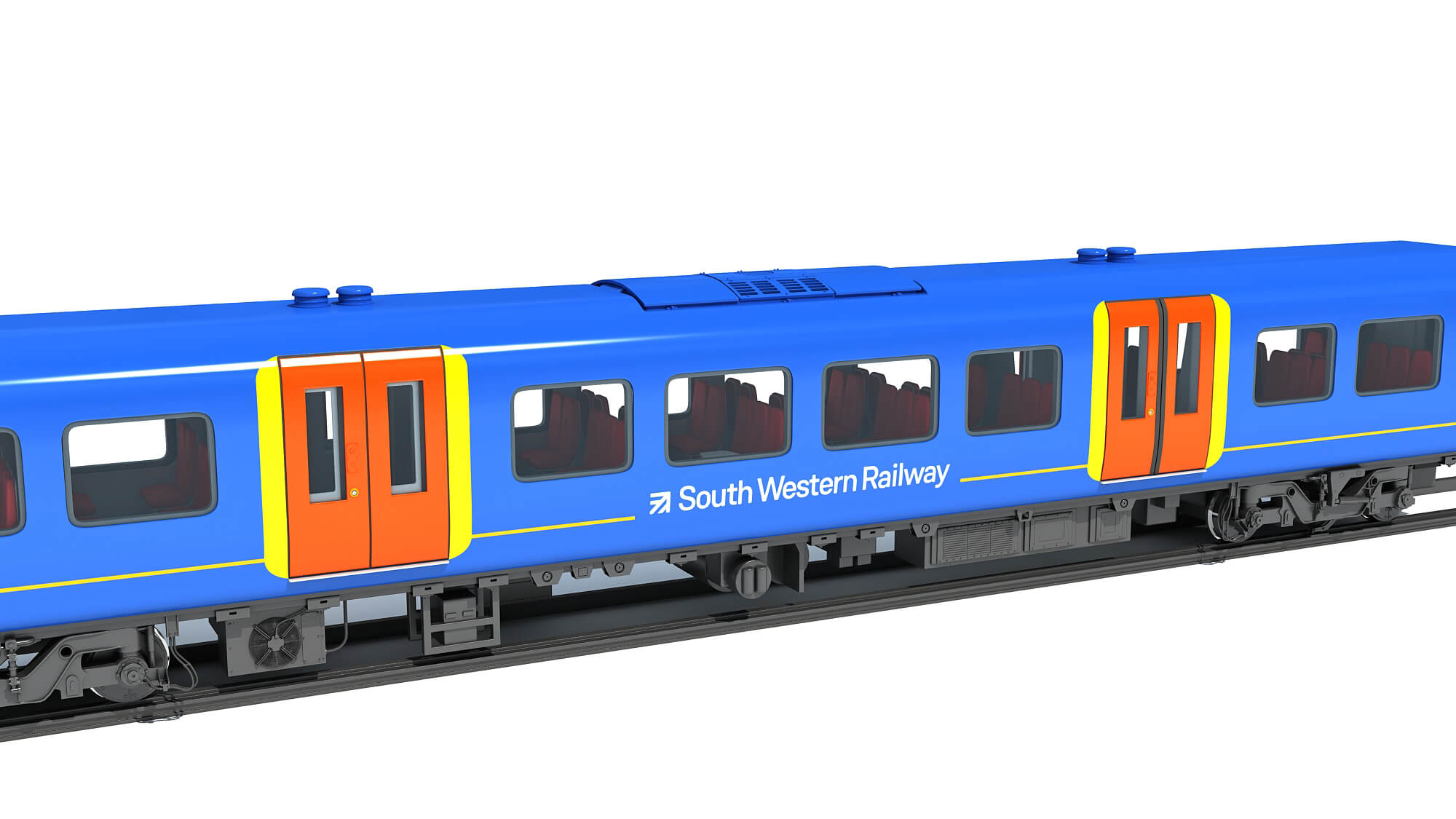 British Passenger Train - 3D Model by 3D Horse