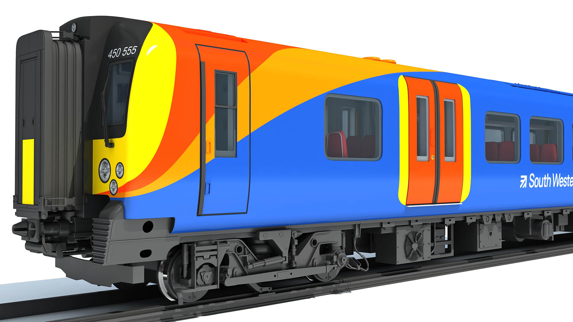 British Passenger Train - 3D Model by 3D Horse