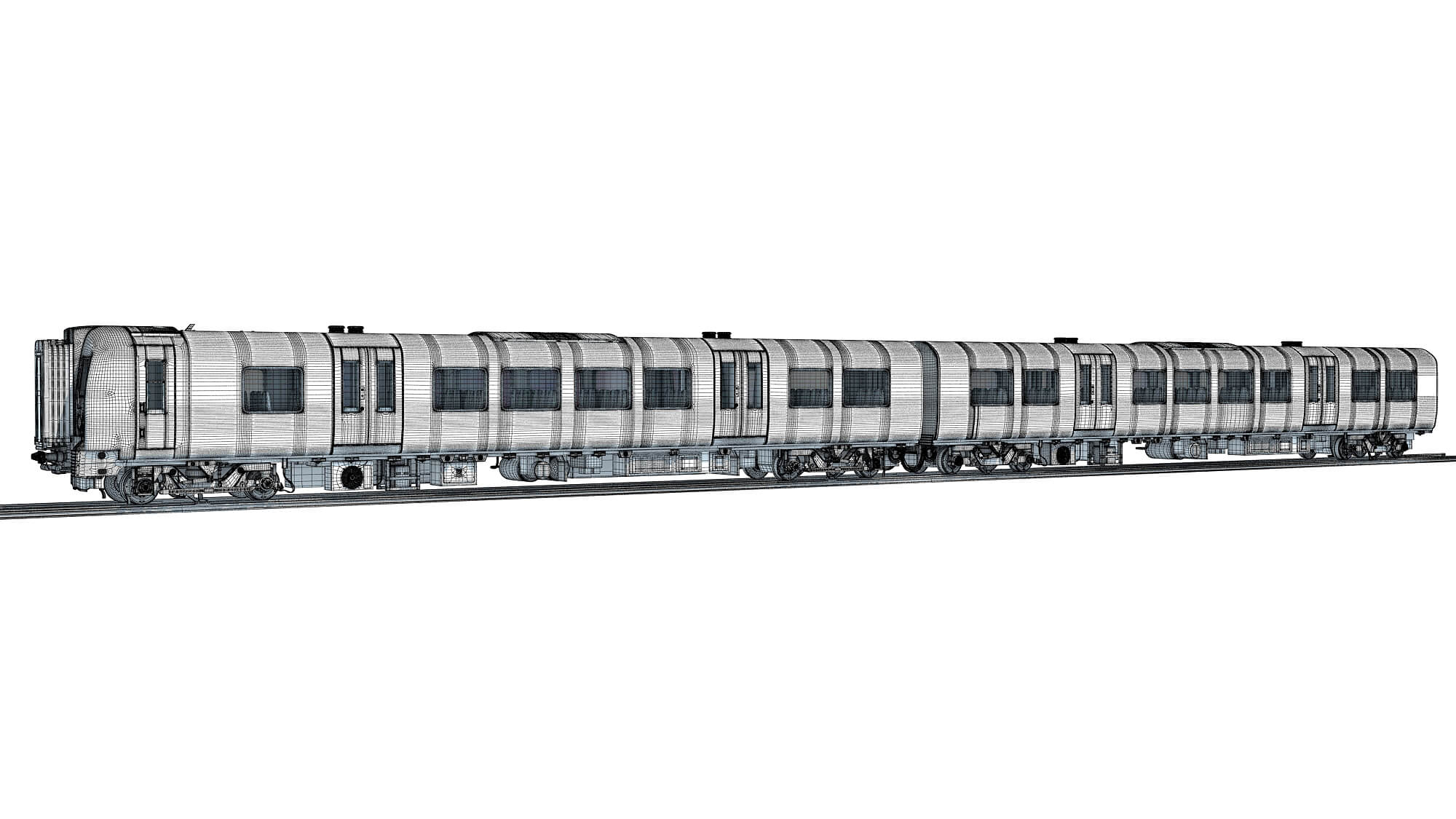British Passenger Train - 3D Model by 3D Horse