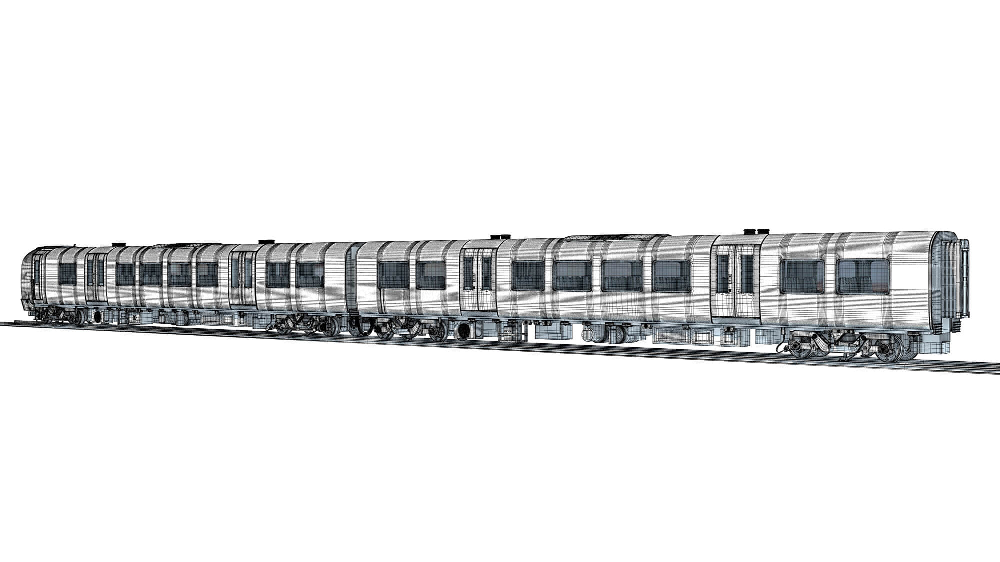 British Passenger Train - 3D Model by 3D Horse