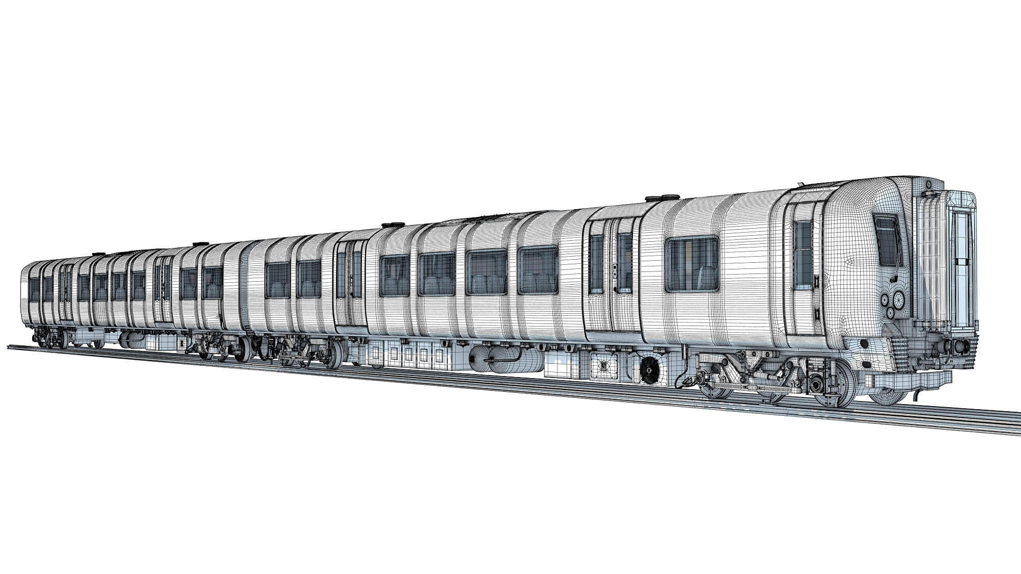 British Passenger Train - 3D Model by 3D Horse