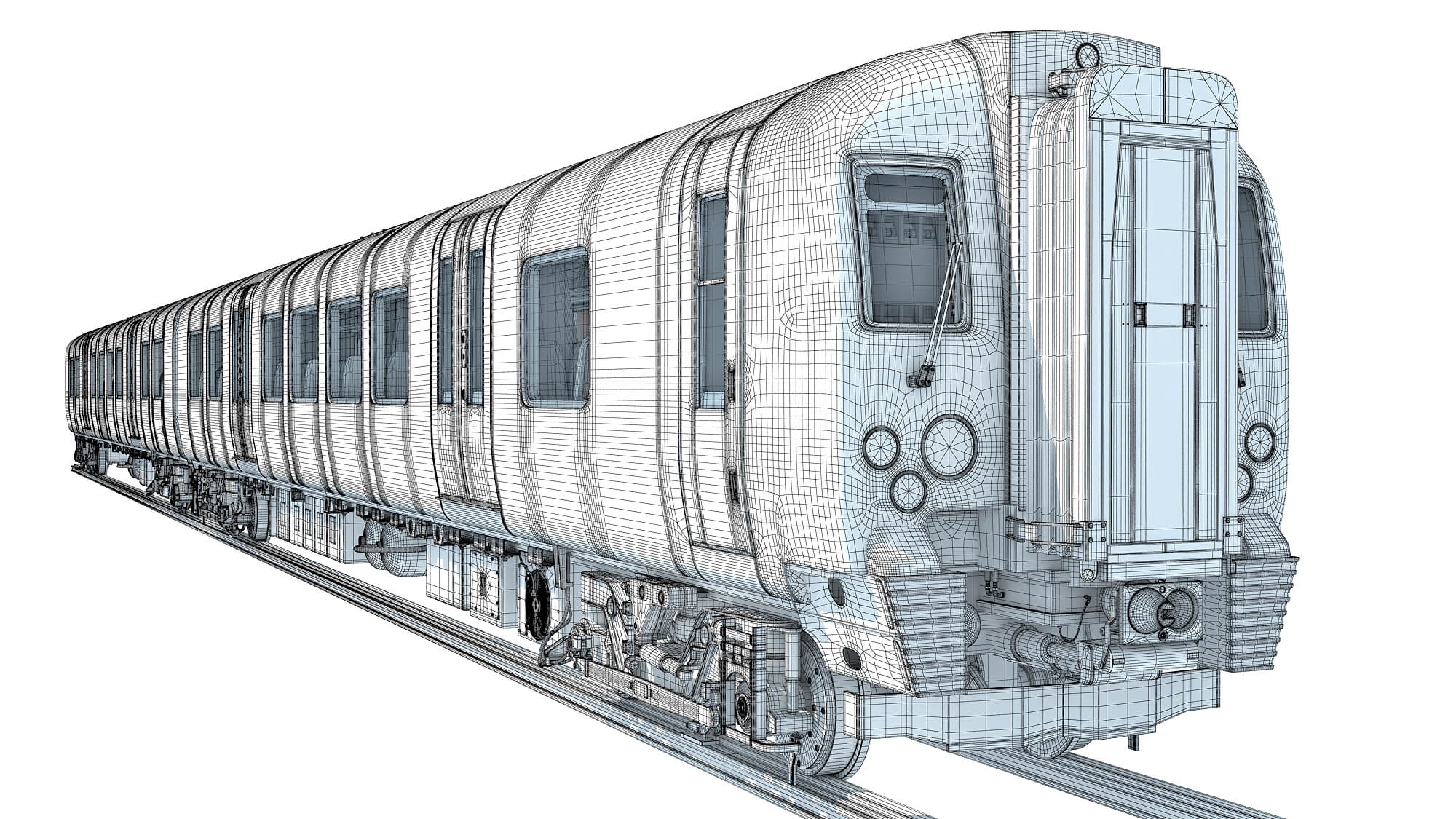 British Passenger Train - 3D Model by 3D Horse