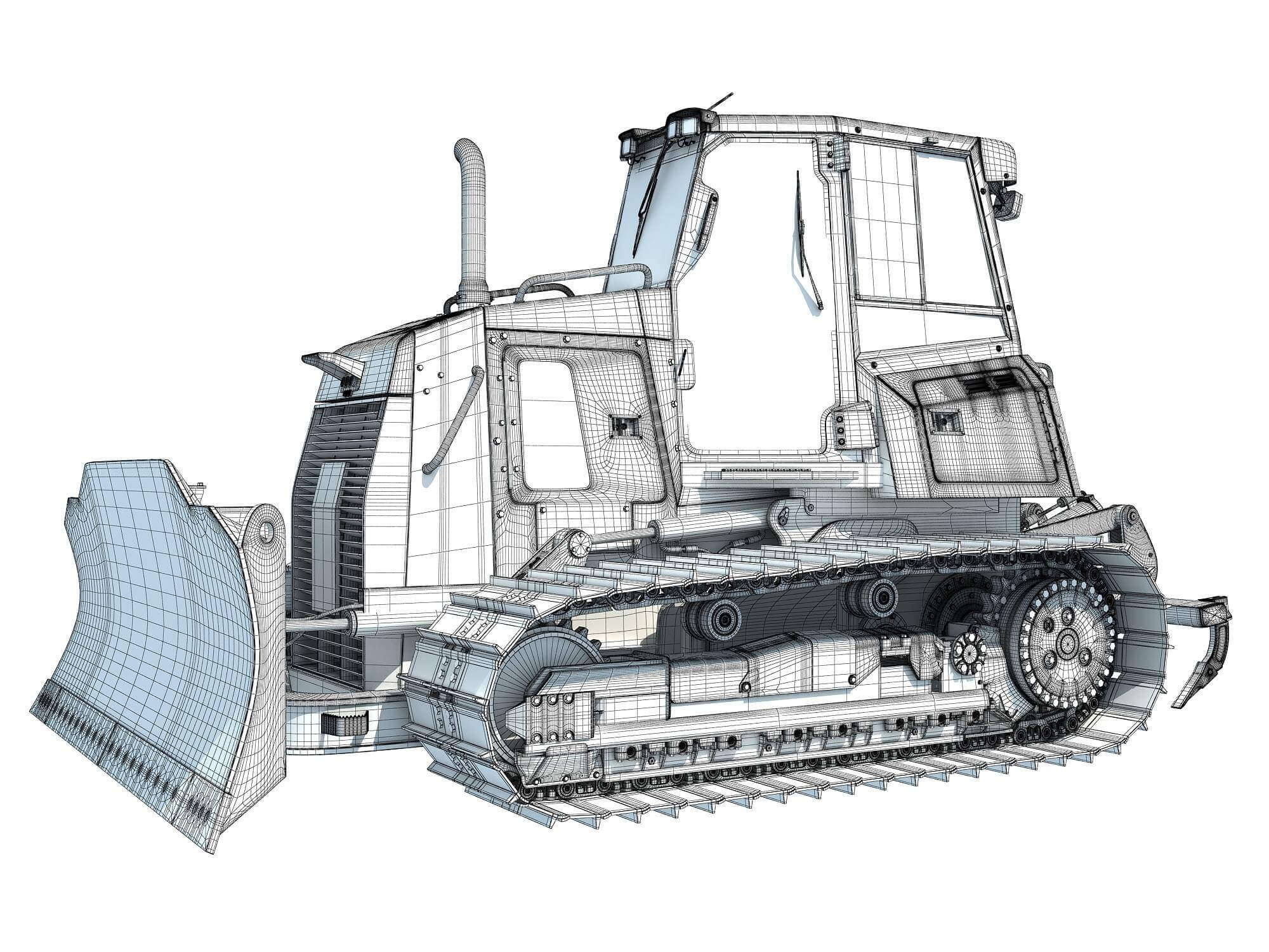 Bulldozer - 3D Model by 3D Horse