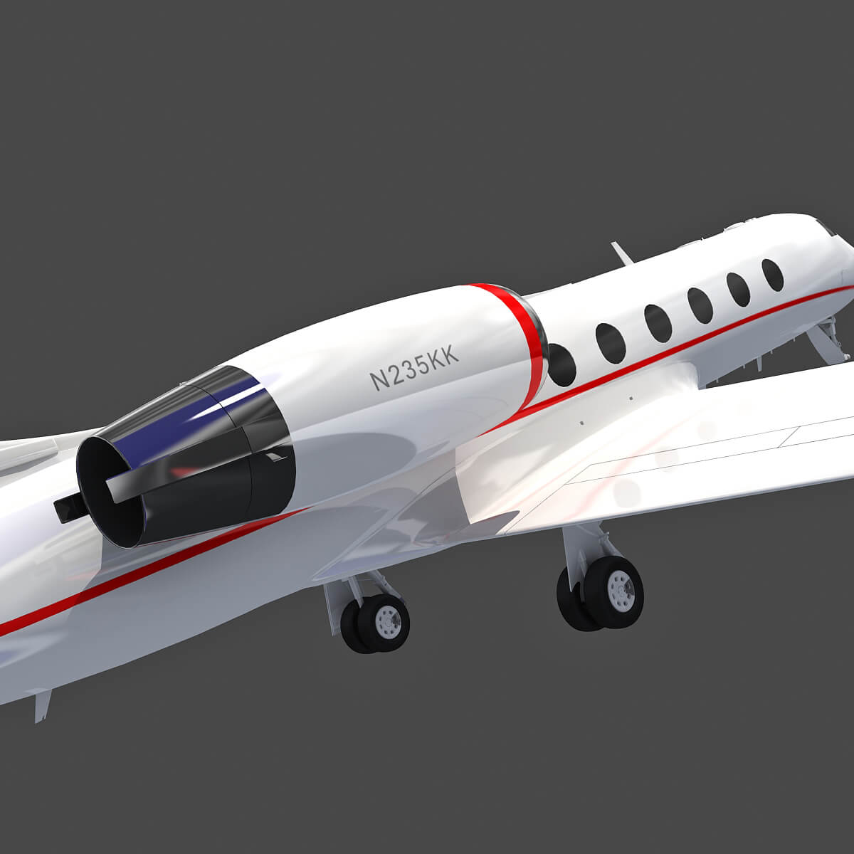 Business Jet Aircraft - 3D Model by 3D Horse
