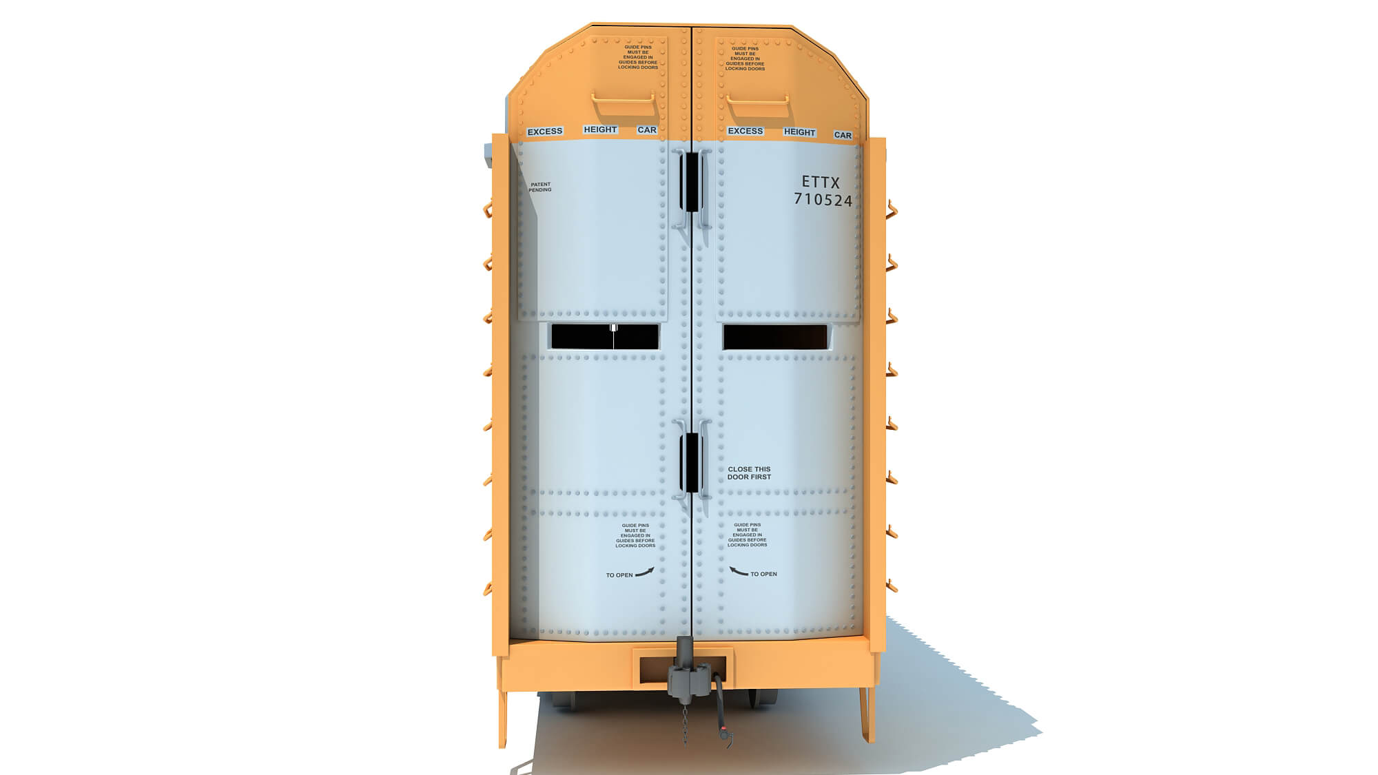 Canadian National Auto Carrier - 3D Model by 3D Horse