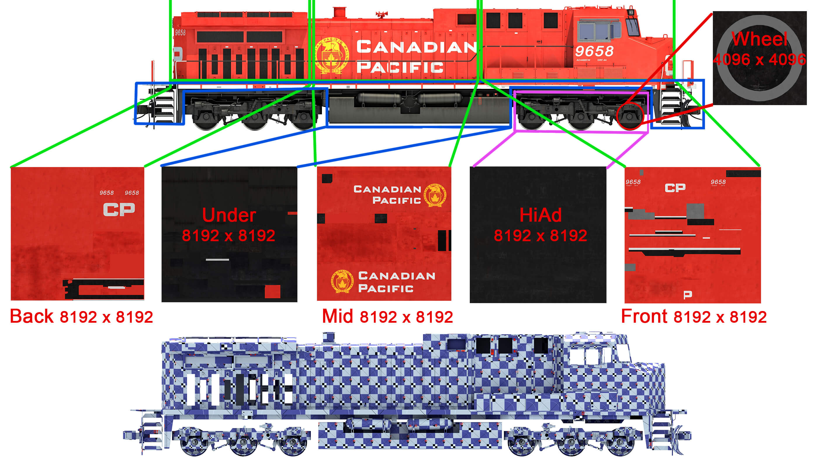 Canadian Pacific Locomotive - 3D Model by 3D Horse