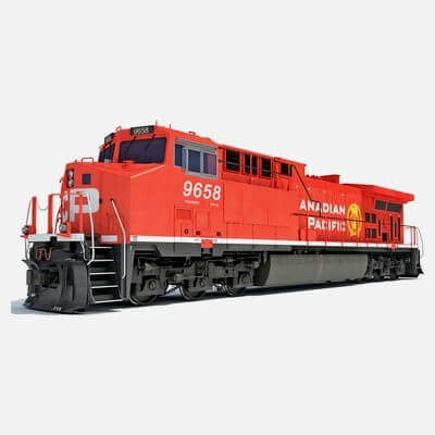 Canadian Pacific Locomotive - 3D Model by 3D Horse