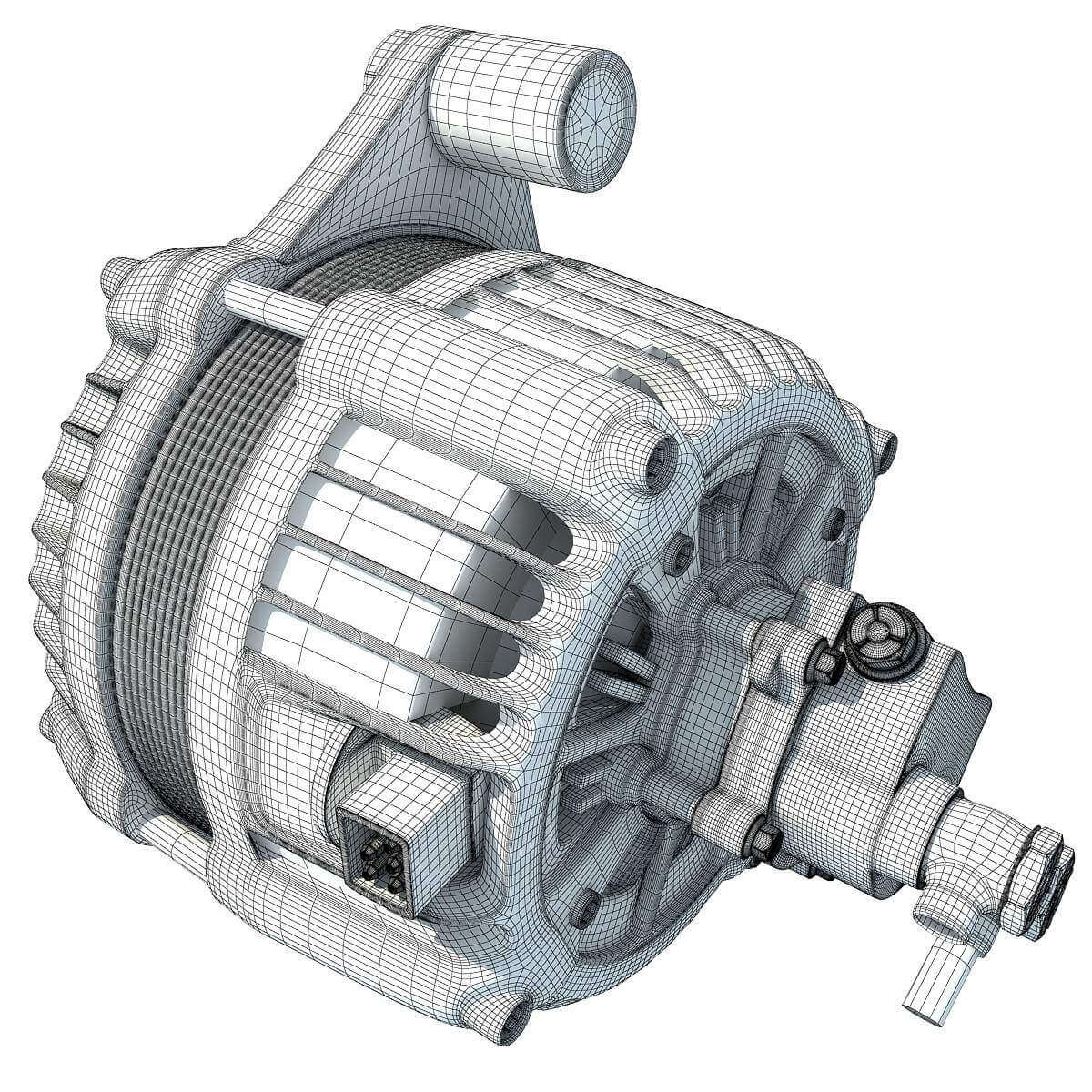 Car Alternator - 3D Model by 3D Horse