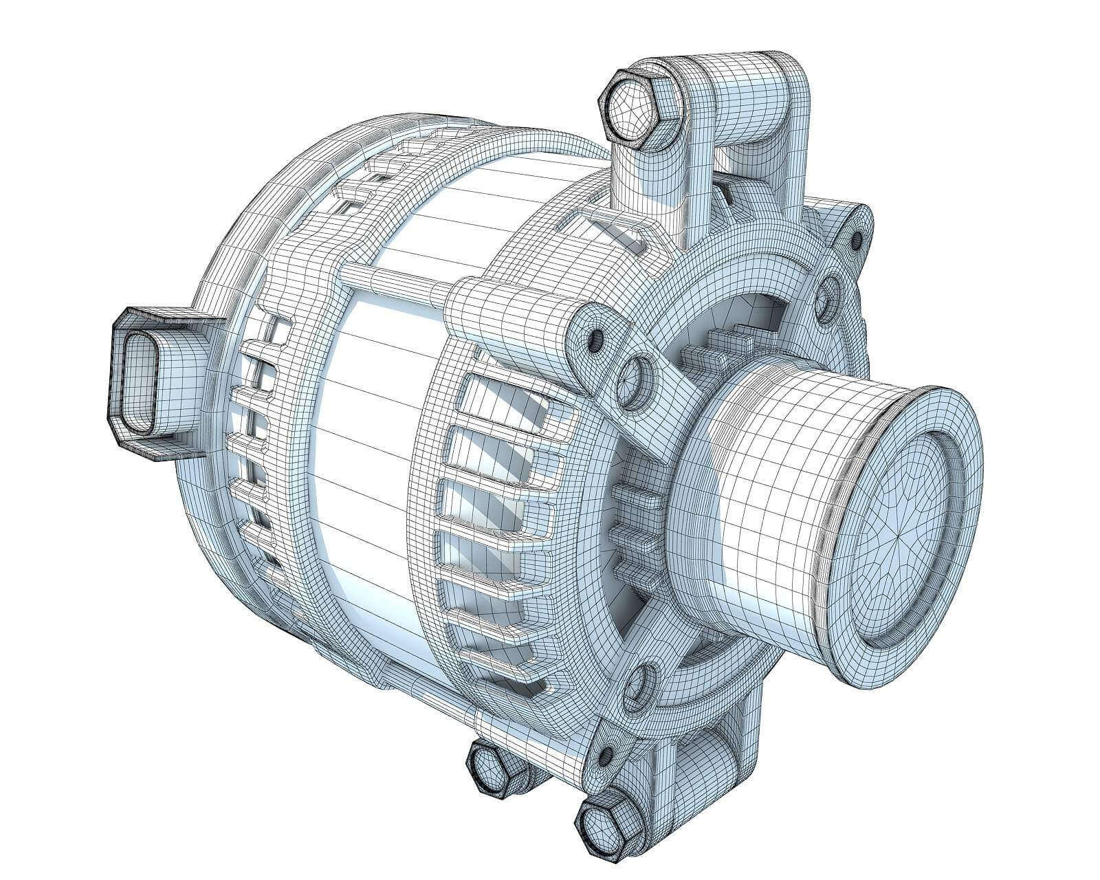 Car Alternator - 3D Model by 3D Horse