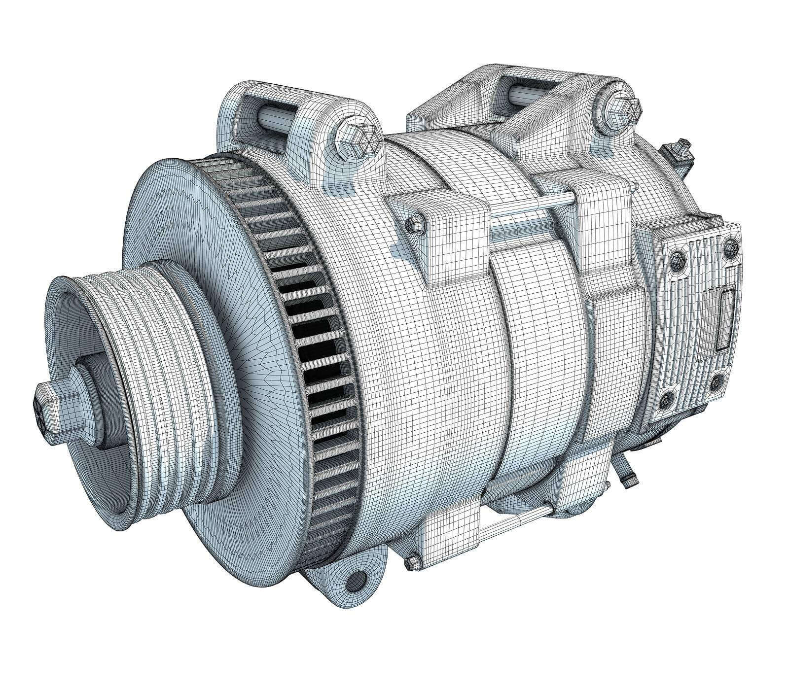 Car Alternator - 3D Model by 3D Horse