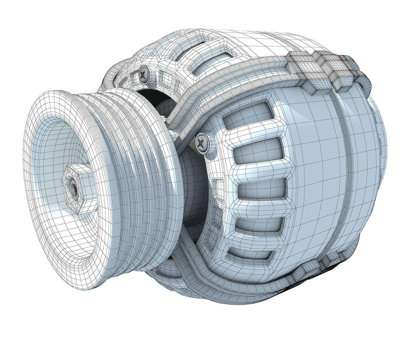 Car Alternator - 3D Model by 3D Horse