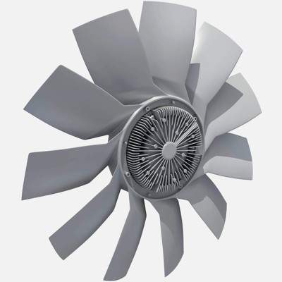Car Engine Cooling Fan - 3D Model by 3D Horse