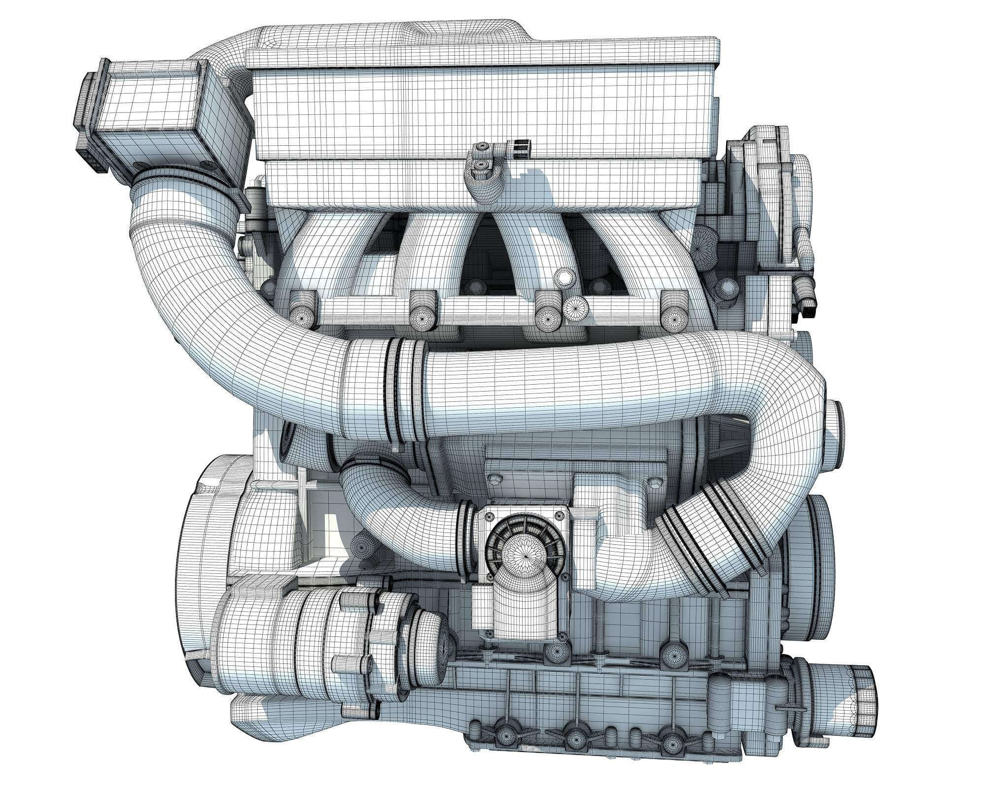 Car Engine - 3D Model by 3D Horse