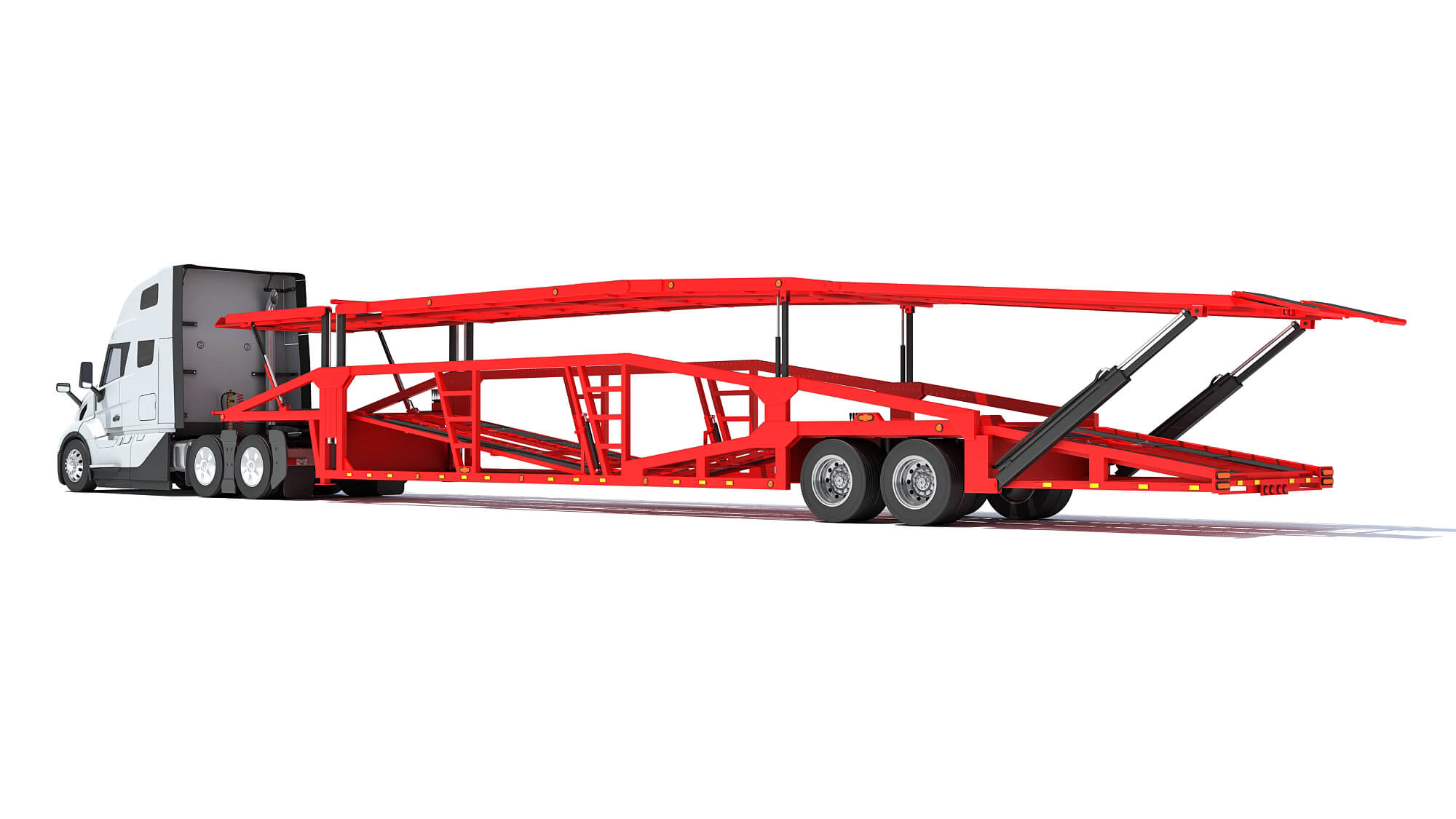 Car Transporter Semi Truck 55 - 3D Model by 3D Horse