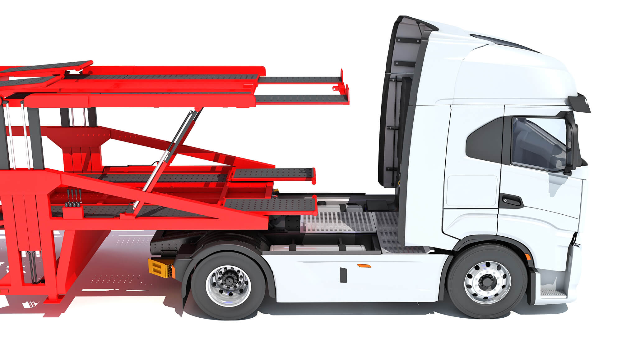 Car Transporter Semi Truck 99 - 3D Model by 3D Horse