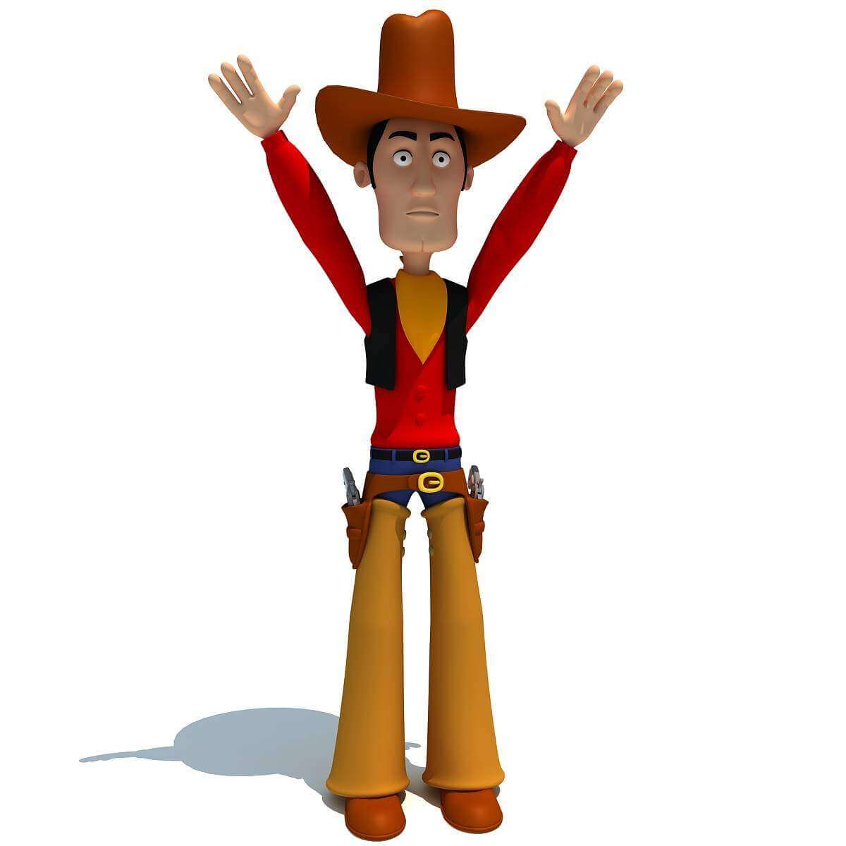 Cartoon Cowboy Character - 3D Model by 3D Horse