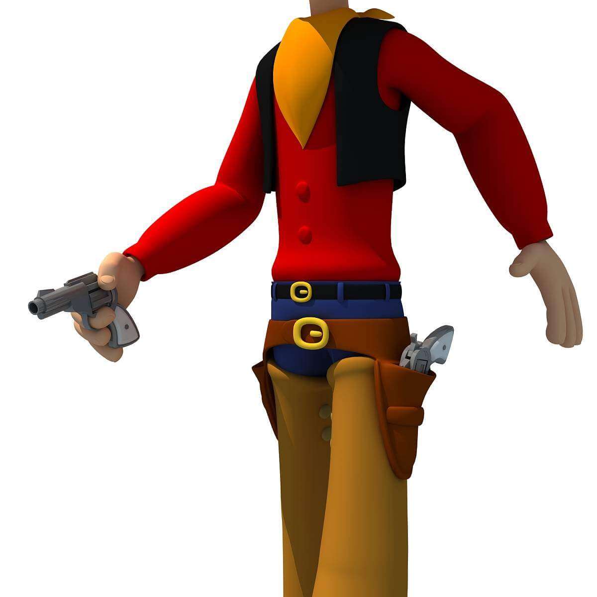 Cartoon Cowboy Character - 3D Model by 3D Horse