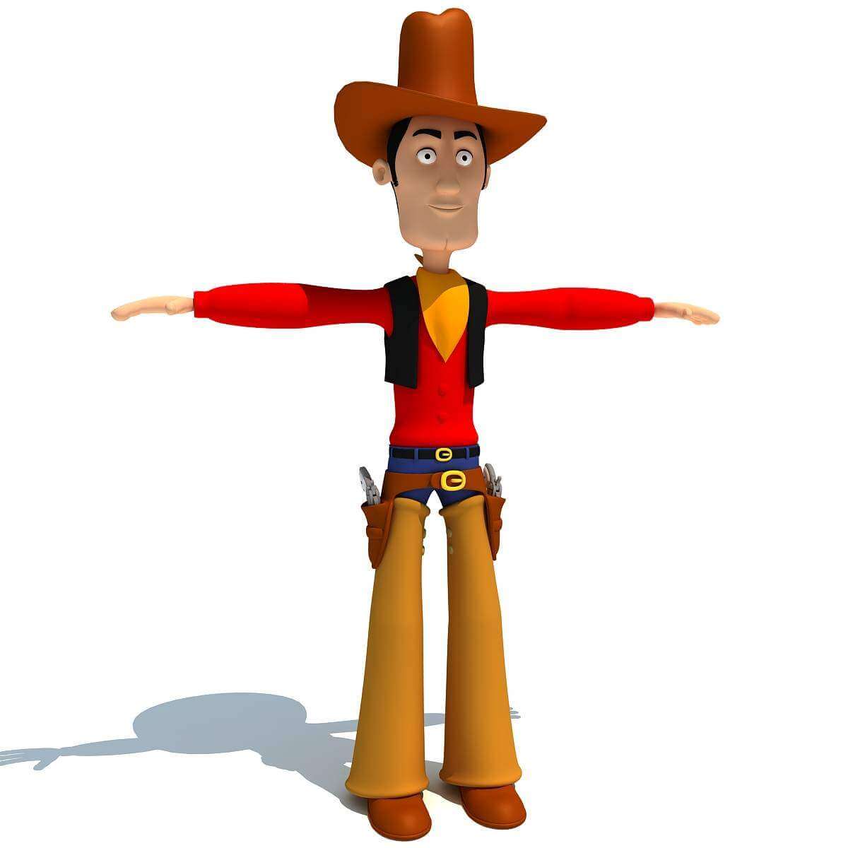 Cartoon Cowboy Character - 3D Model by 3D Horse