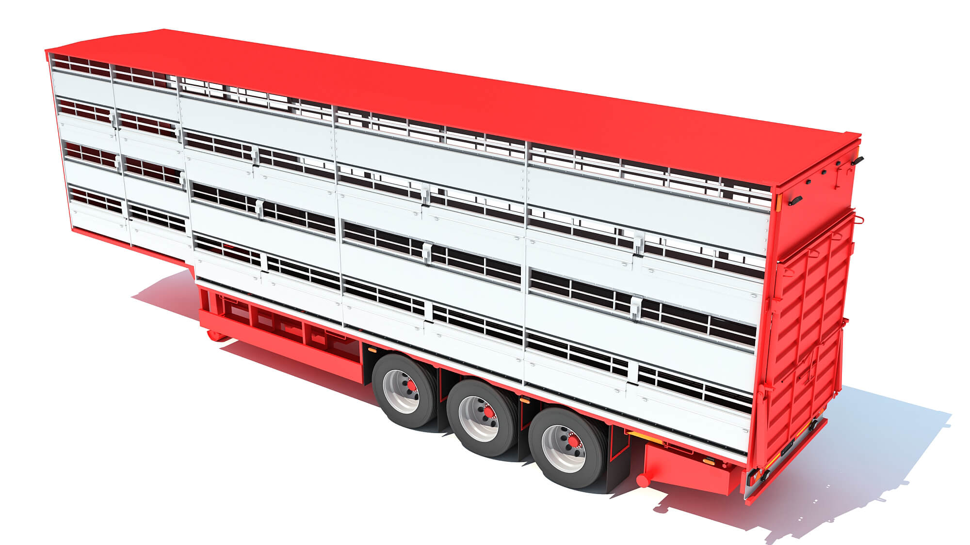 Cattle Animal Transporter Trailer - 3D Model by 3D Horse