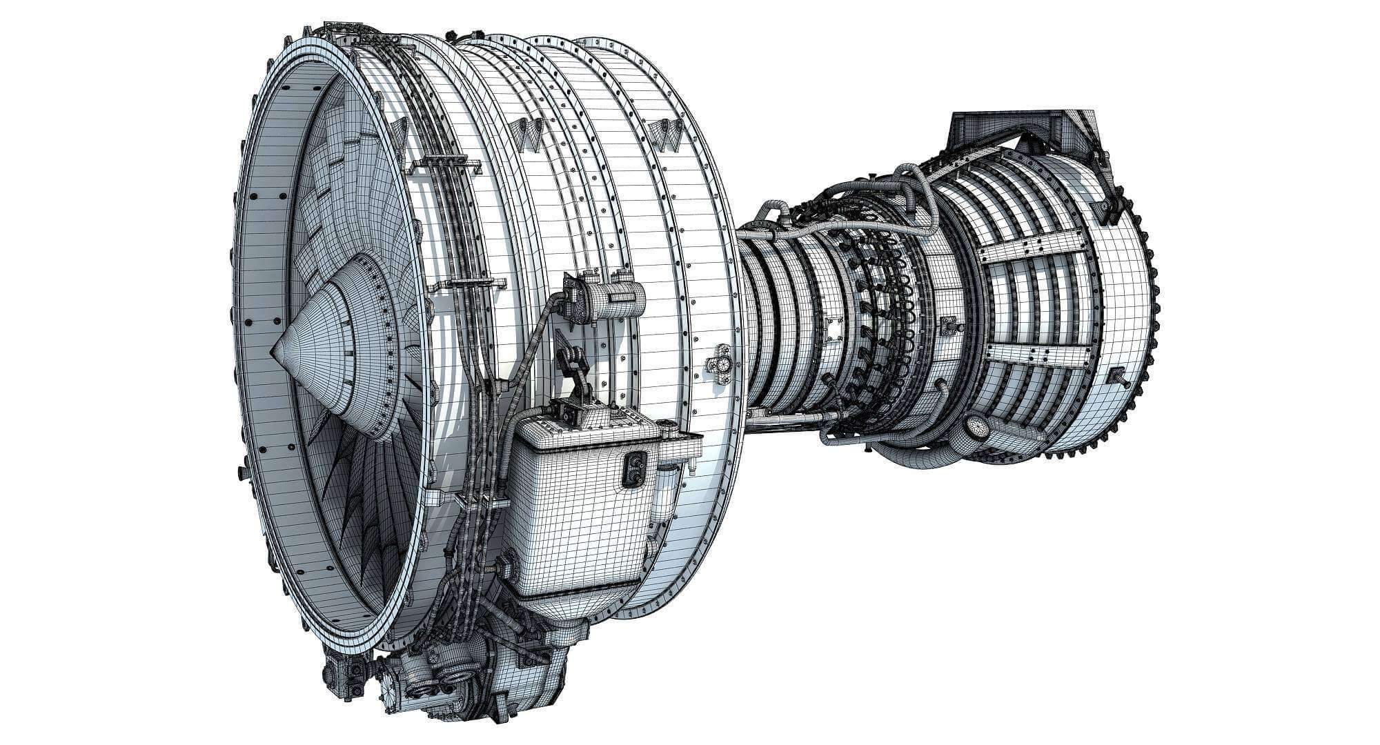 CFM International CFM56 Turbofan Jet Engine - 3D Model by 3D Horse
