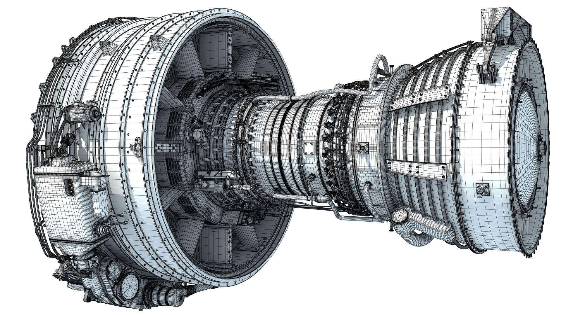 CFM International CFM56 Turbofan Jet Engine - 3D Model by 3D Horse