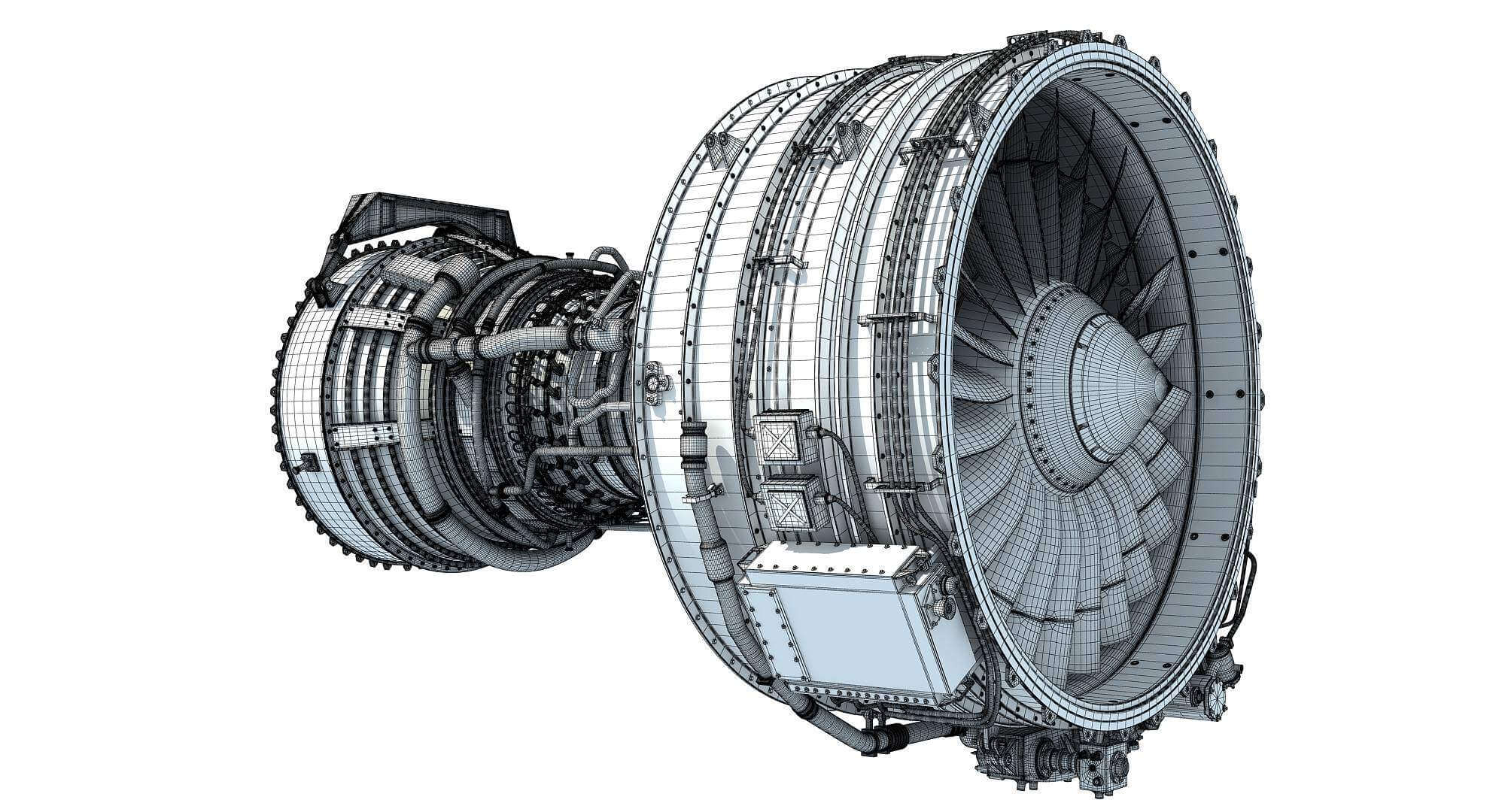 CFM International CFM56 Turbofan Jet Engine - 3D Model by 3D Horse