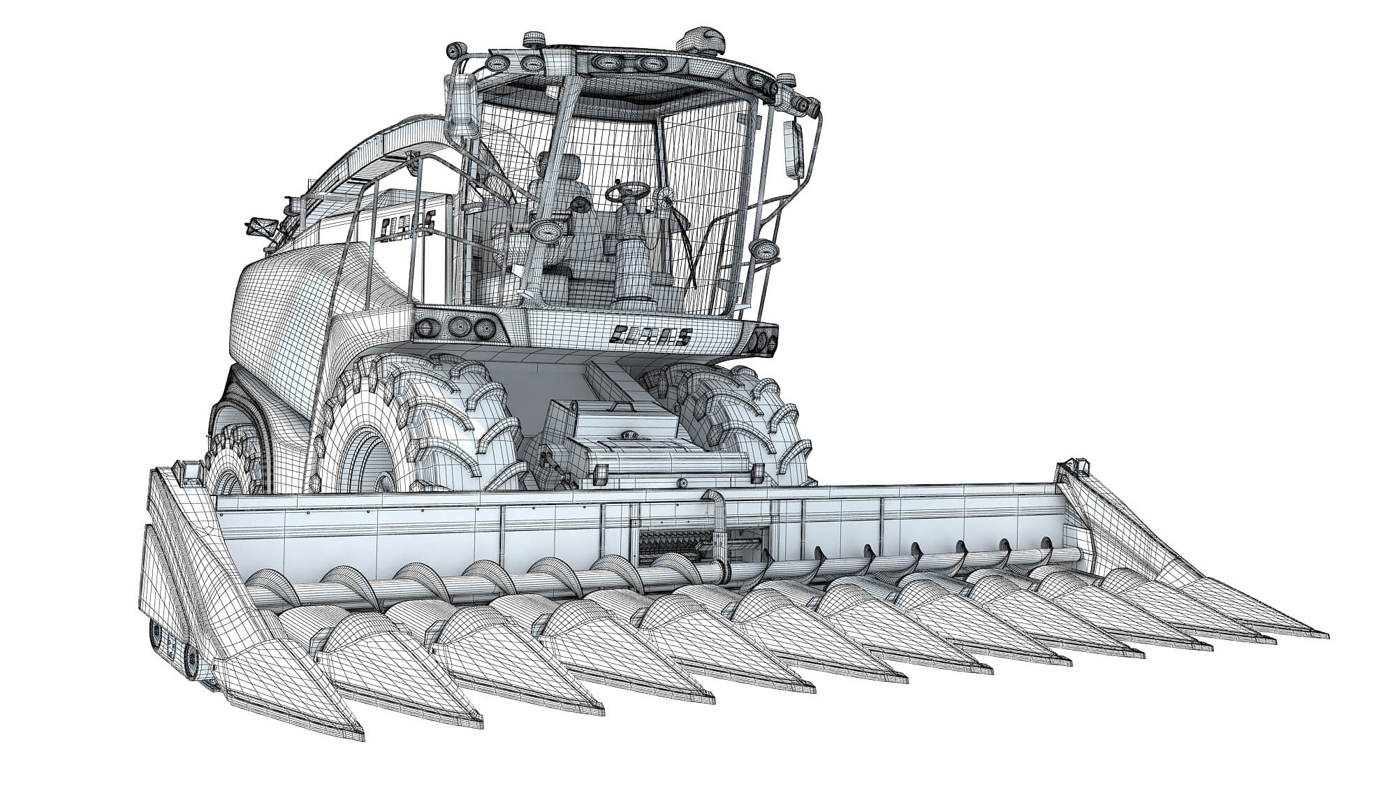 Claas Corn Combine - 3D Model by 3D Horse
