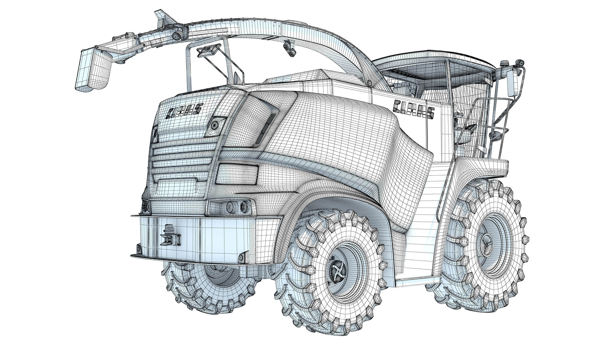 Claas Jaguar Combine Harvester - 3D Model by 3D Horse