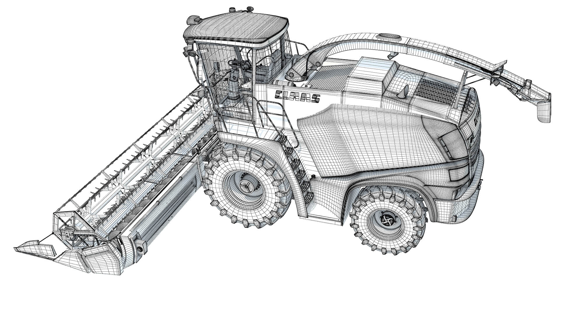 Claas Jaguar Combine Harvester - 3D Model by 3D Horse
