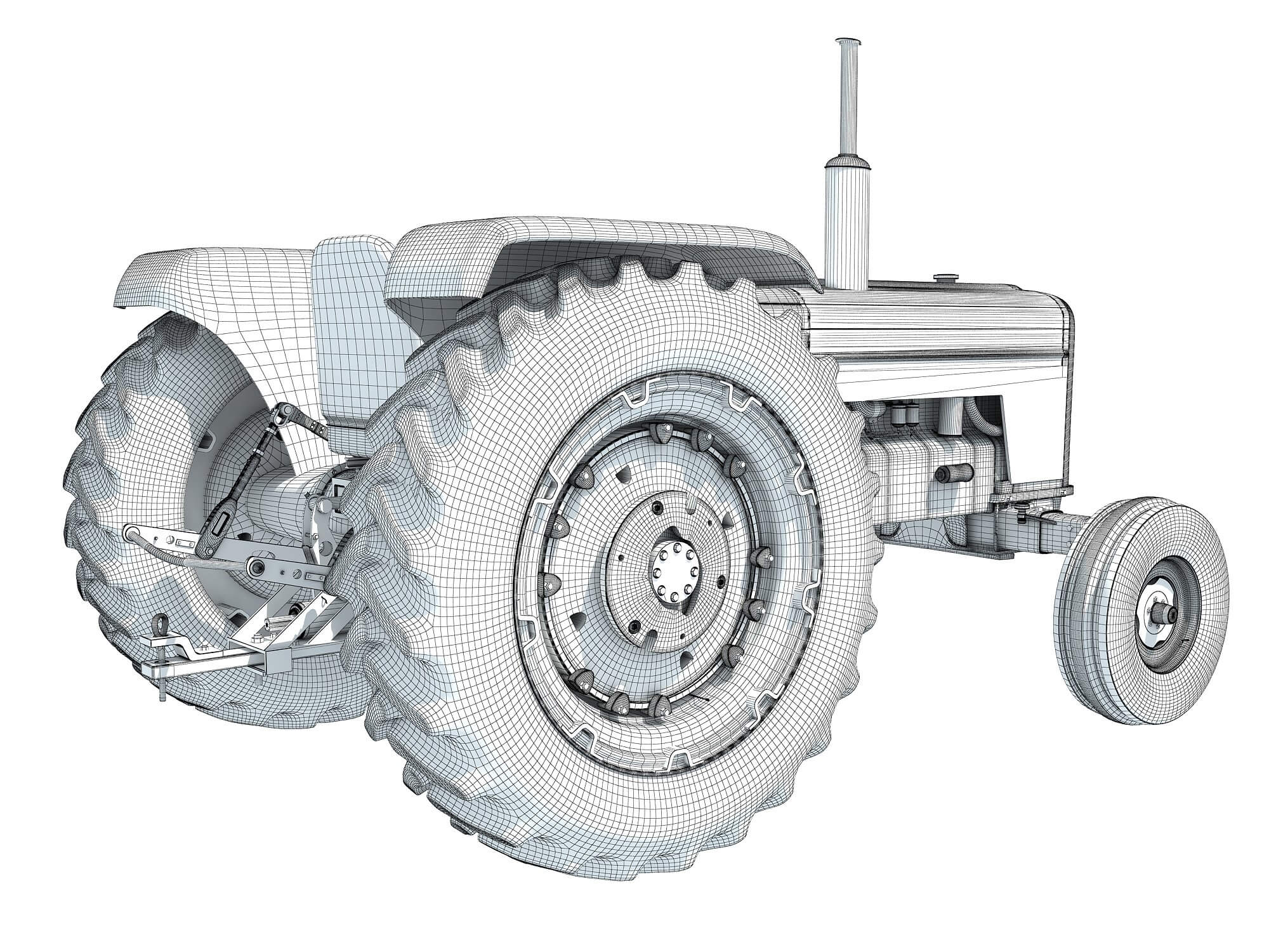 Classic Tractor - 3D Model by 3D Horse