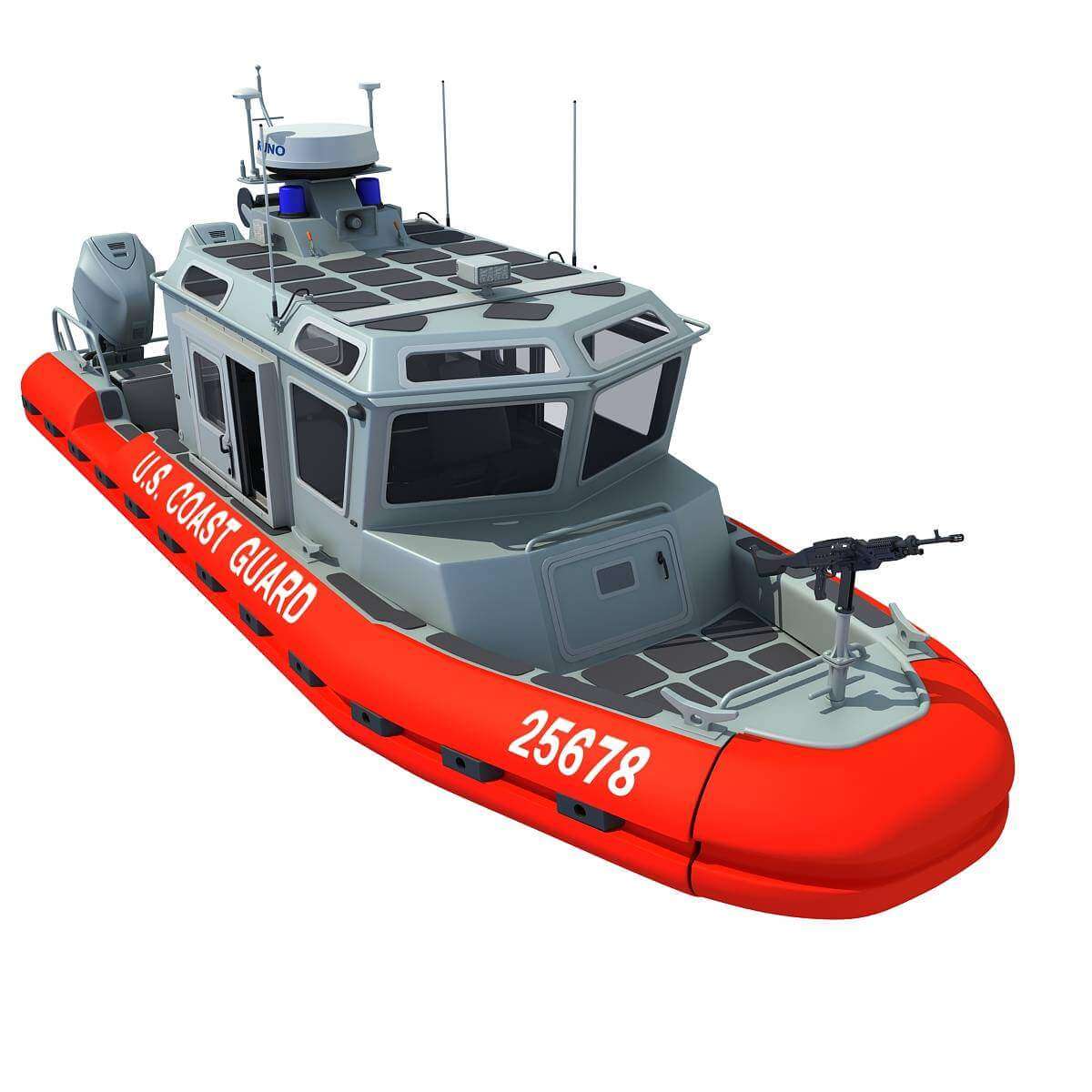 Coast Guard Defender Class Boat - 3D Model by 3D Horse