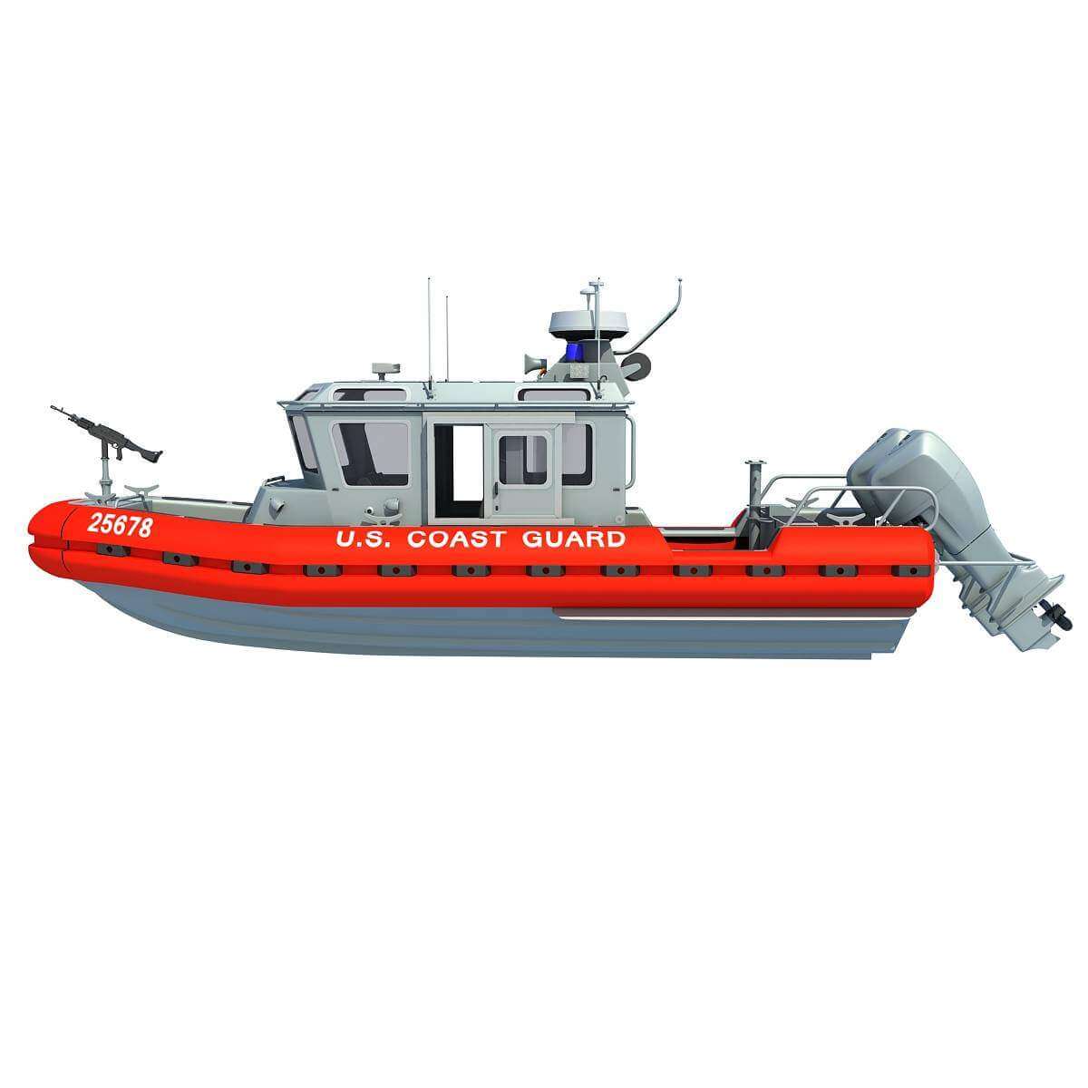 Coast Guard Defender Class Boat - 3D Model by 3D Horse
