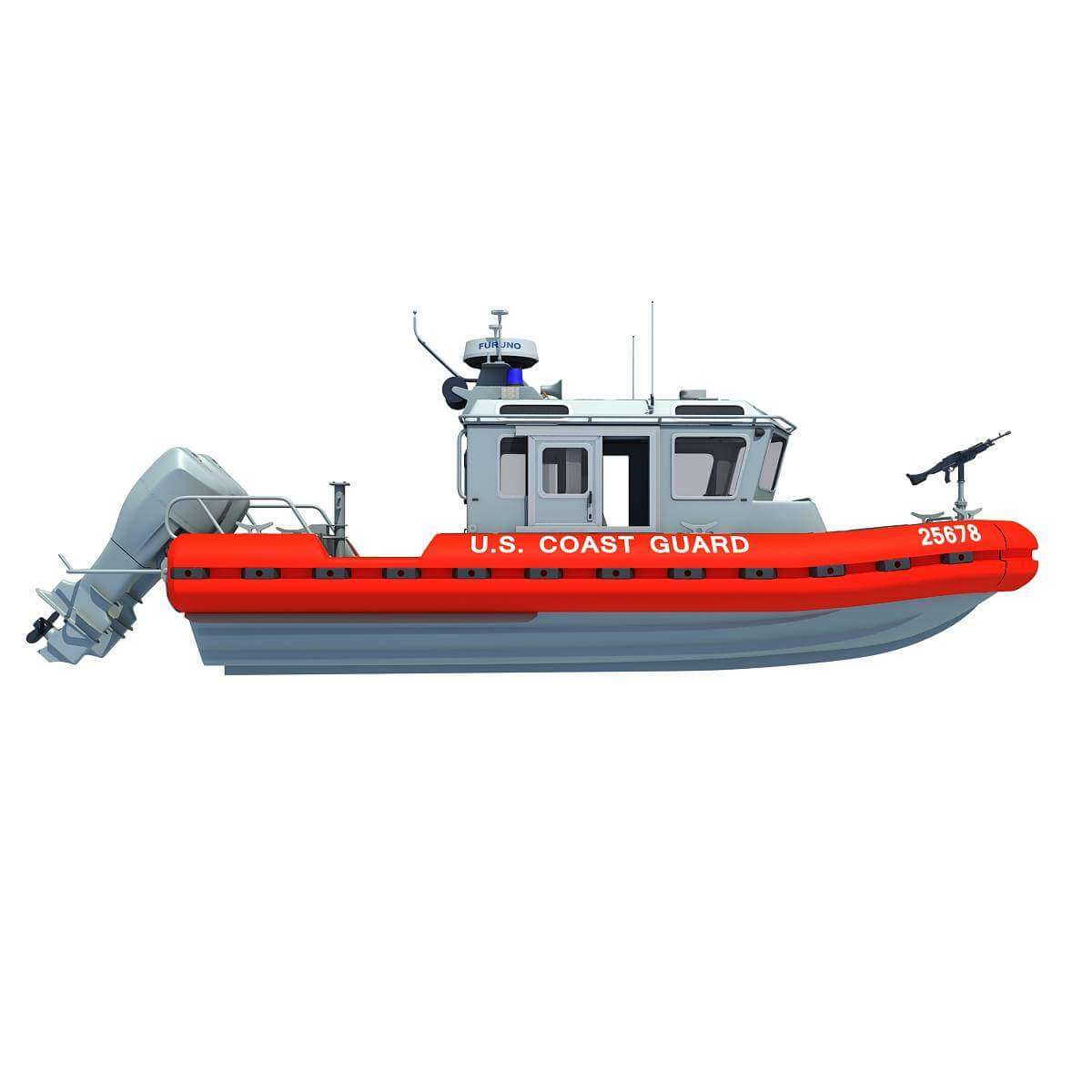 Coast Guard Defender Class Boat - 3D Model by 3D Horse