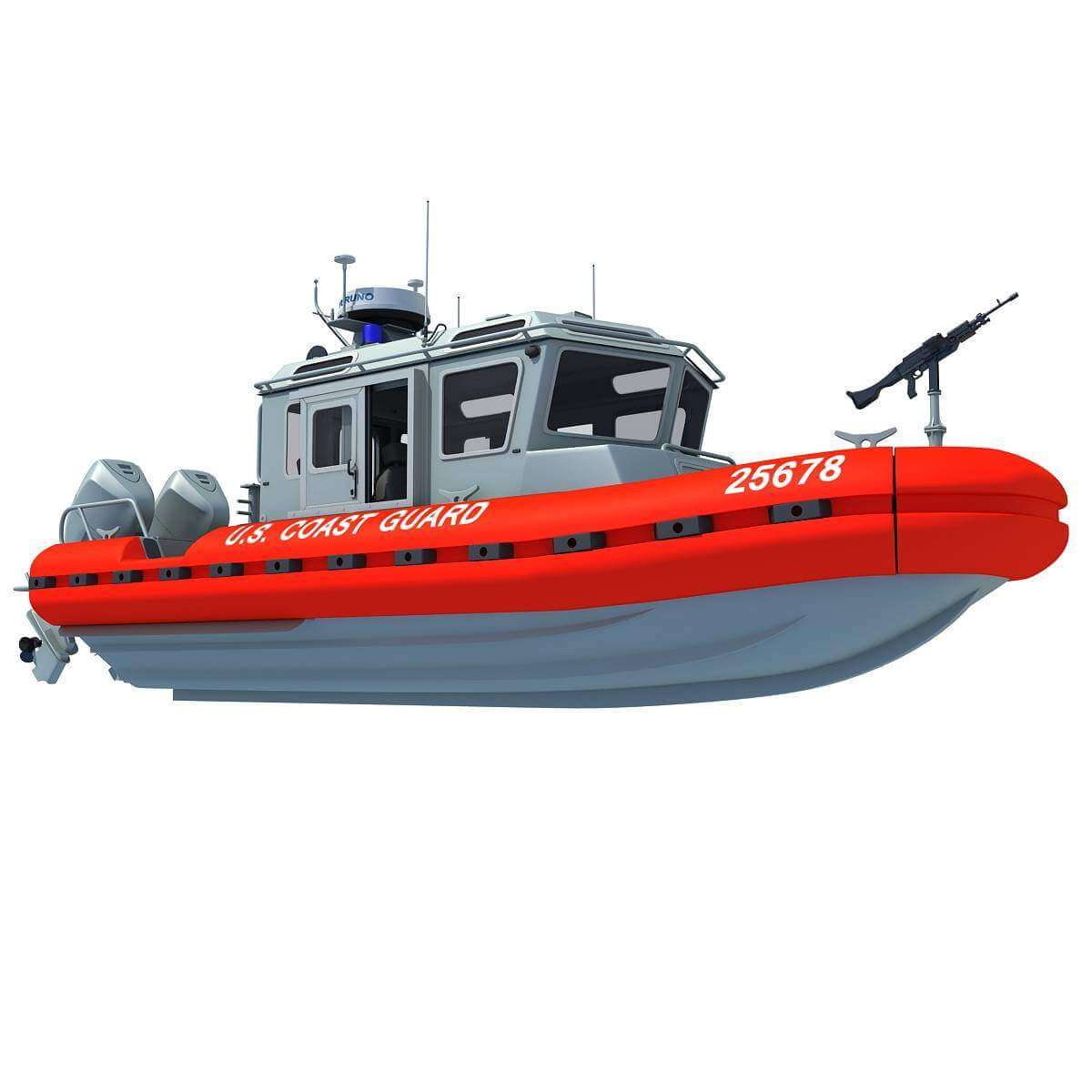 Coast Guard Defender Class Boat - 3D Model by 3D Horse