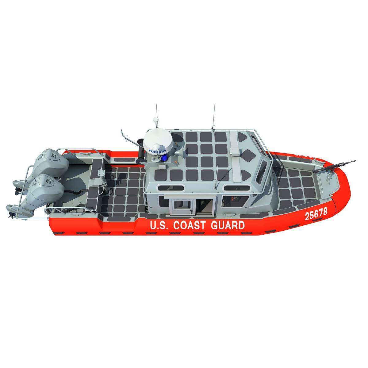 Coast Guard Defender Class Boat - 3D Model by 3D Horse