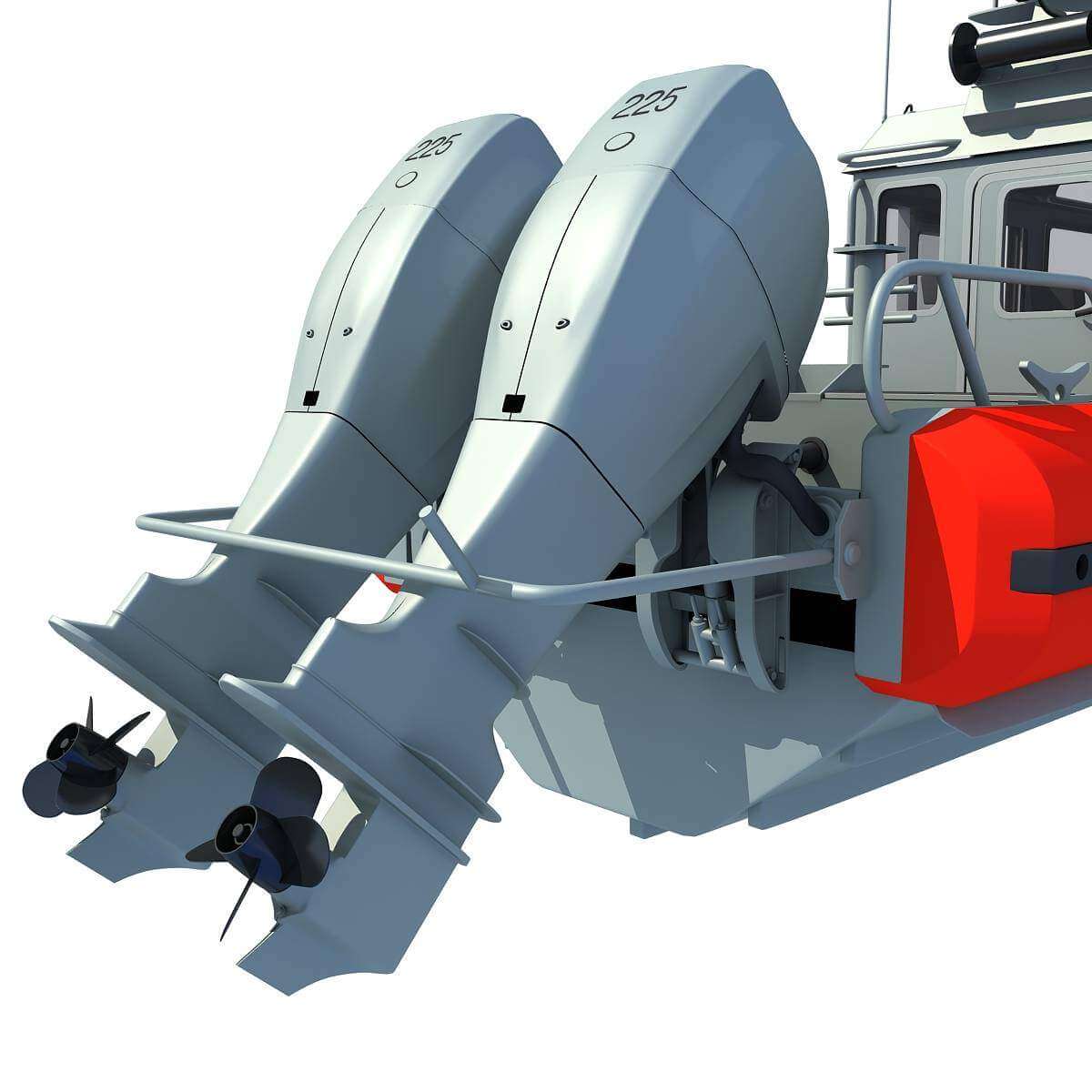 Coast Guard Defender Class Boat - 3D Model by 3D Horse