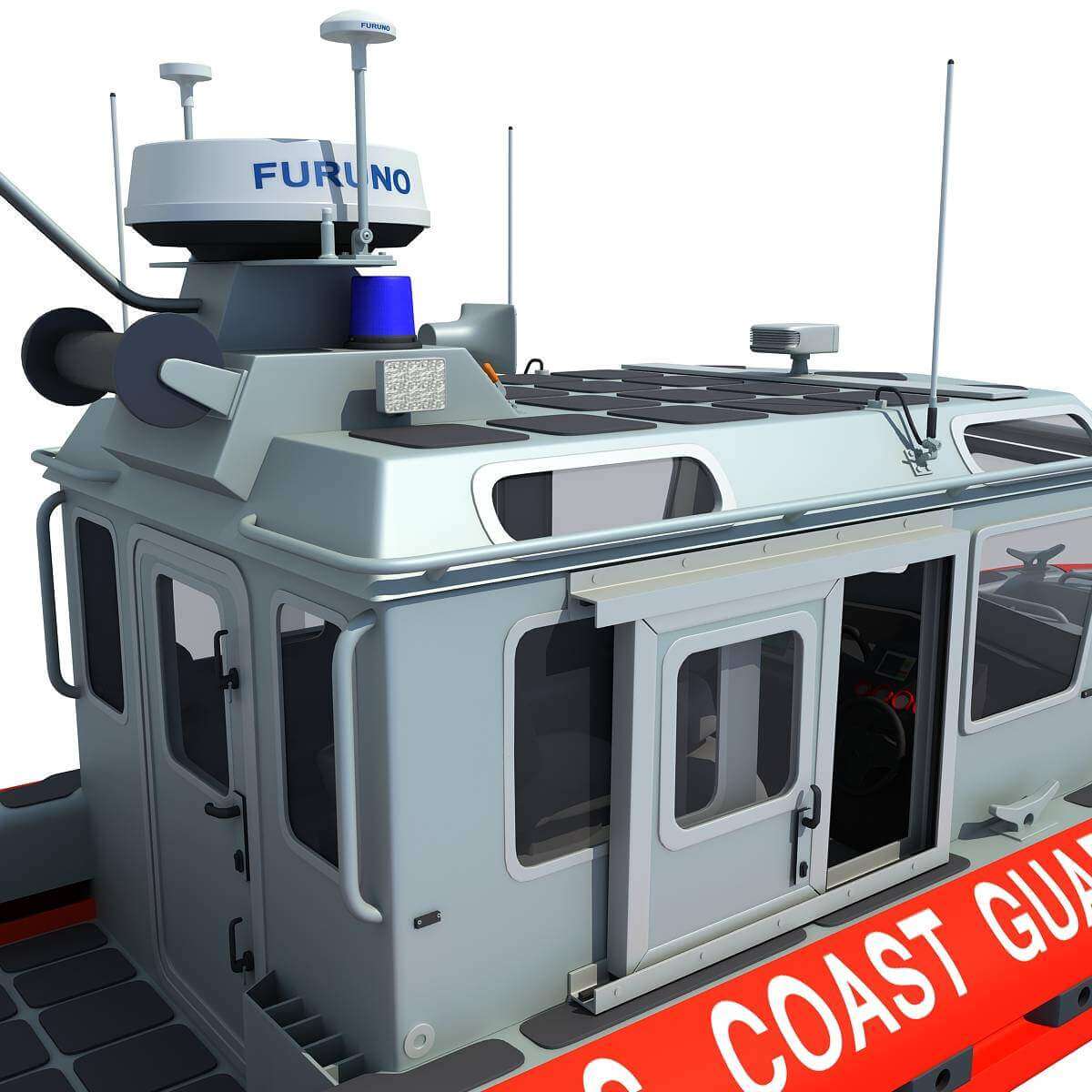Coast Guard Defender Class Boat - 3D Model by 3D Horse